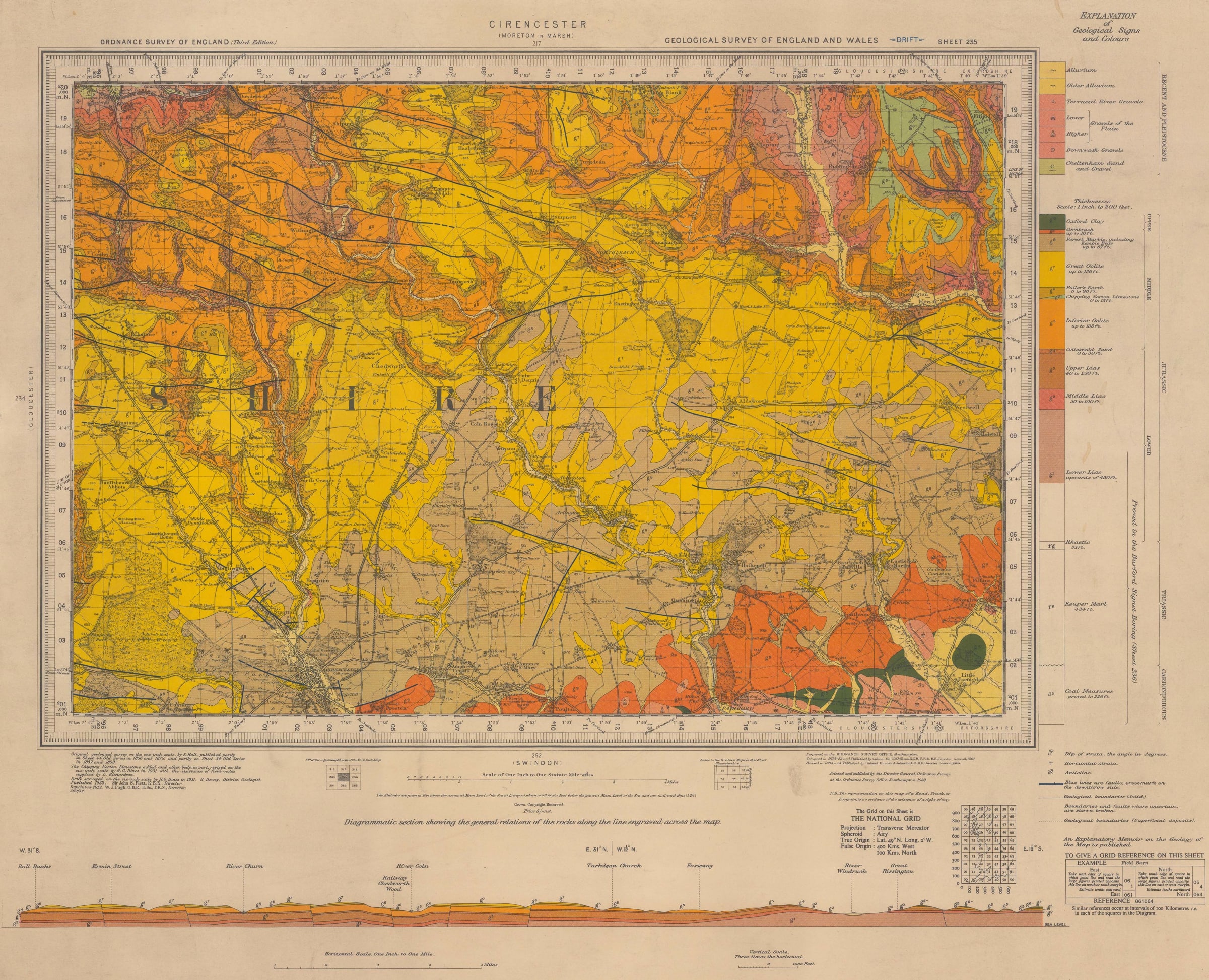 Ordnance Survey, Cirencester, 1952 | The Map House