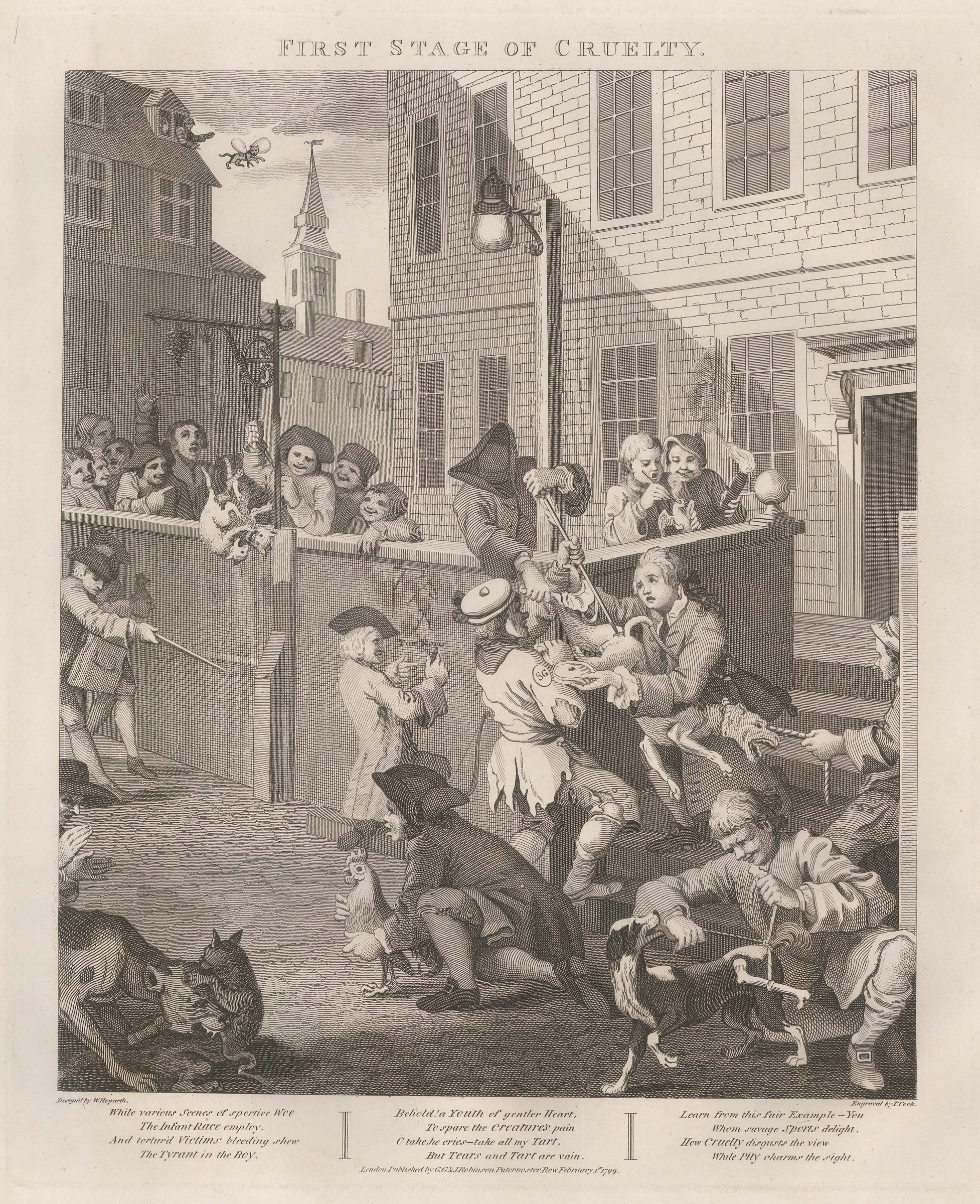 William Hogarth, Hogarth - Cruelty, 1799 | The Map House