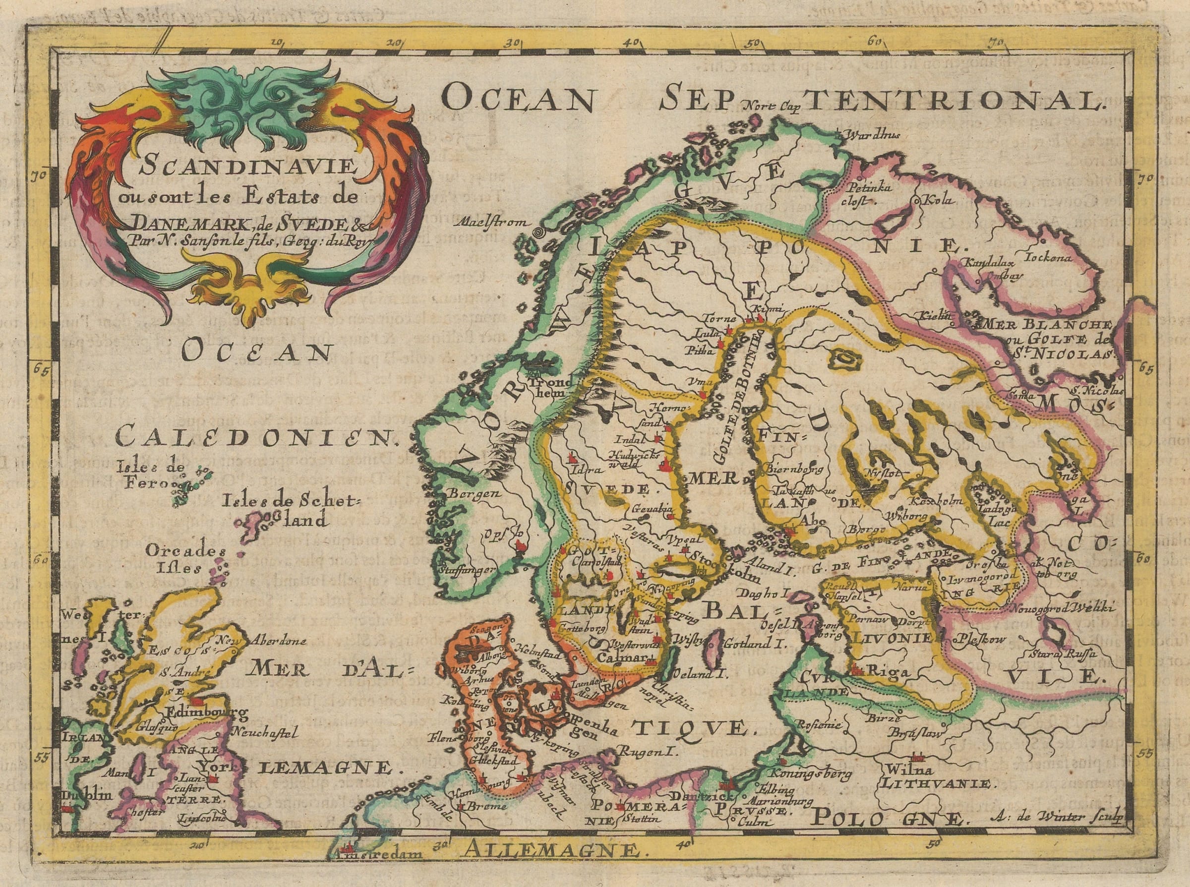 Nicolas & Guillaume Sanson, Scandinavia, 1683 | The Map House
