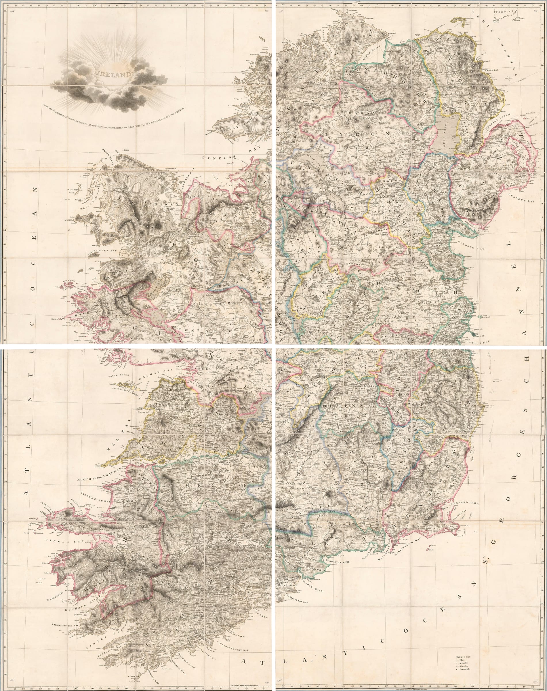 Aaron Arrowsmith, Ireland, 1811 | The Map House