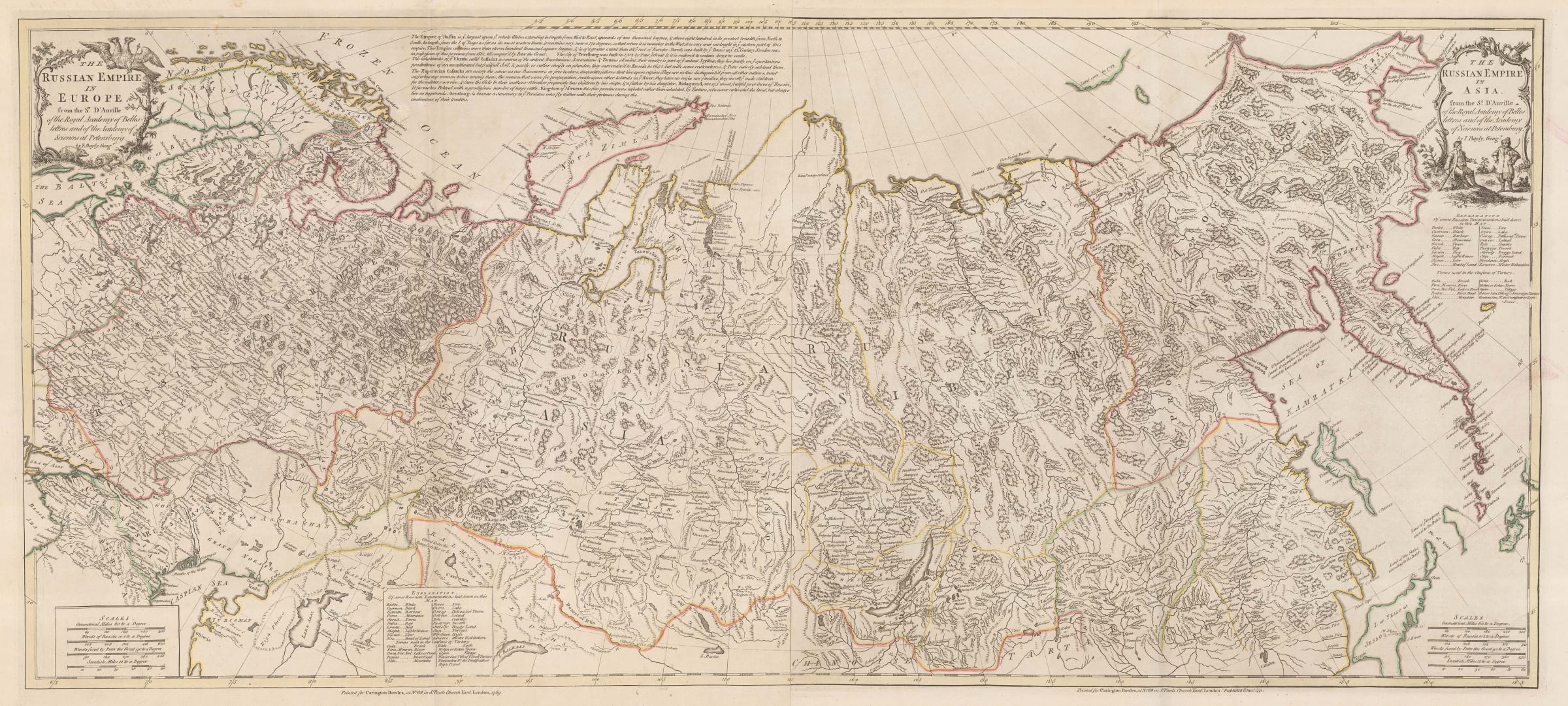 Carington Bowles, Russian Empire, 1771 | The Map House