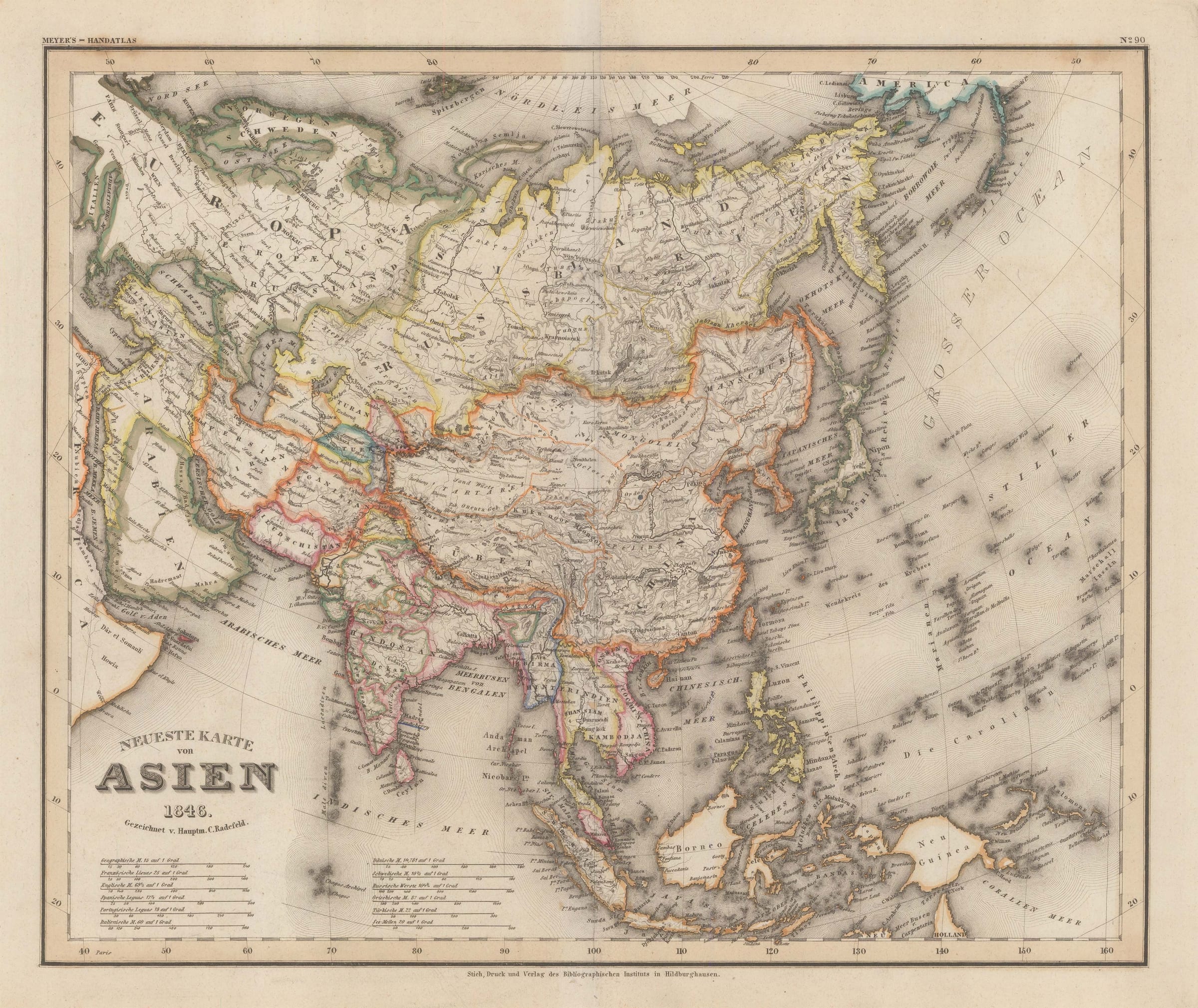 Joseph Meyer, Asia, 1846 | The Map House
