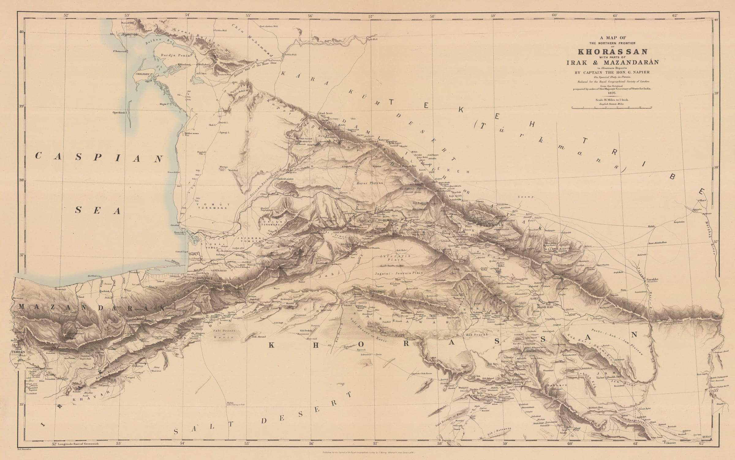 Royal Geographical Society (RGS), A Map of The Northern Frontier of ...