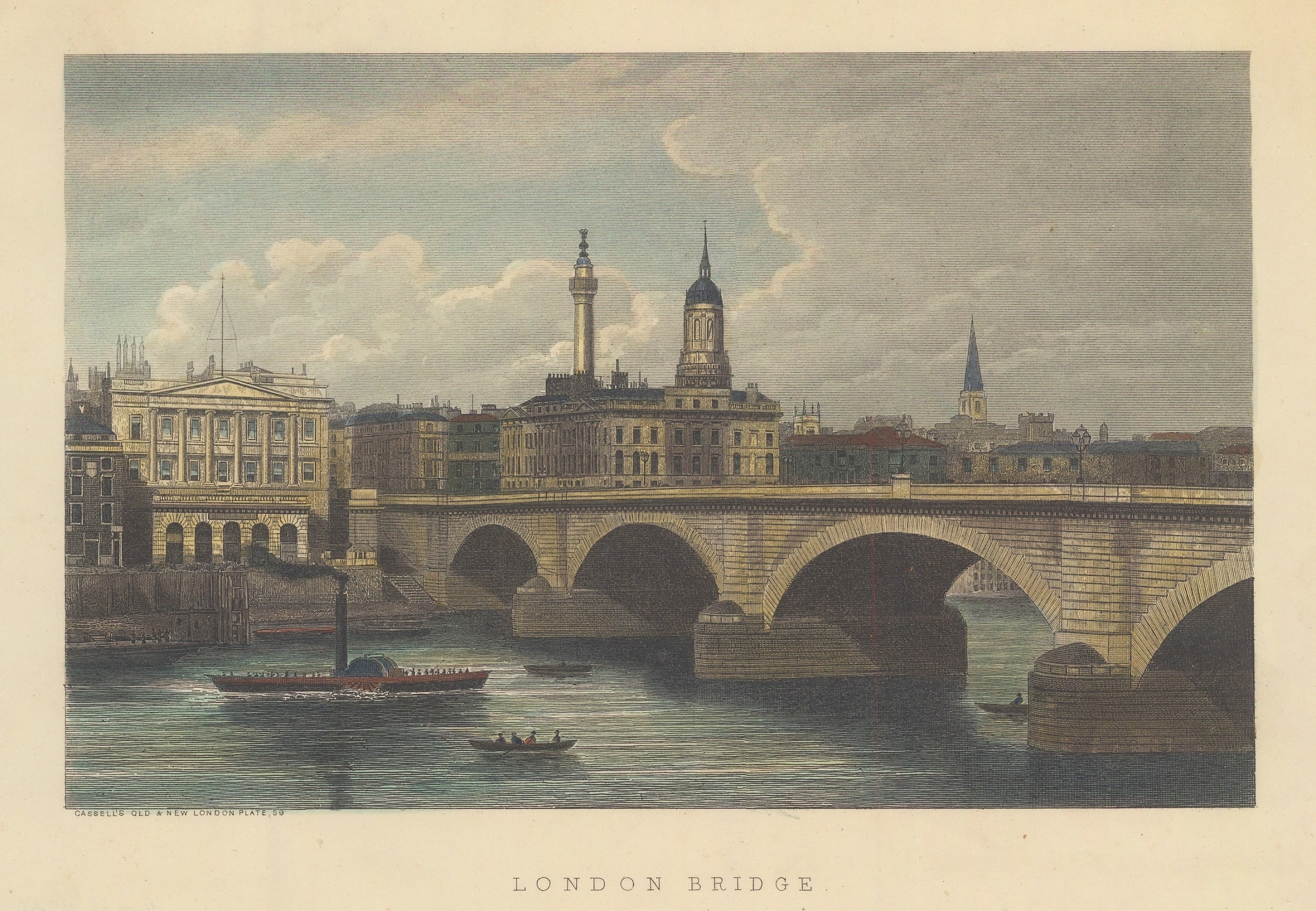 John Cassell, London - London Bridge, 1883 c. | The Map House