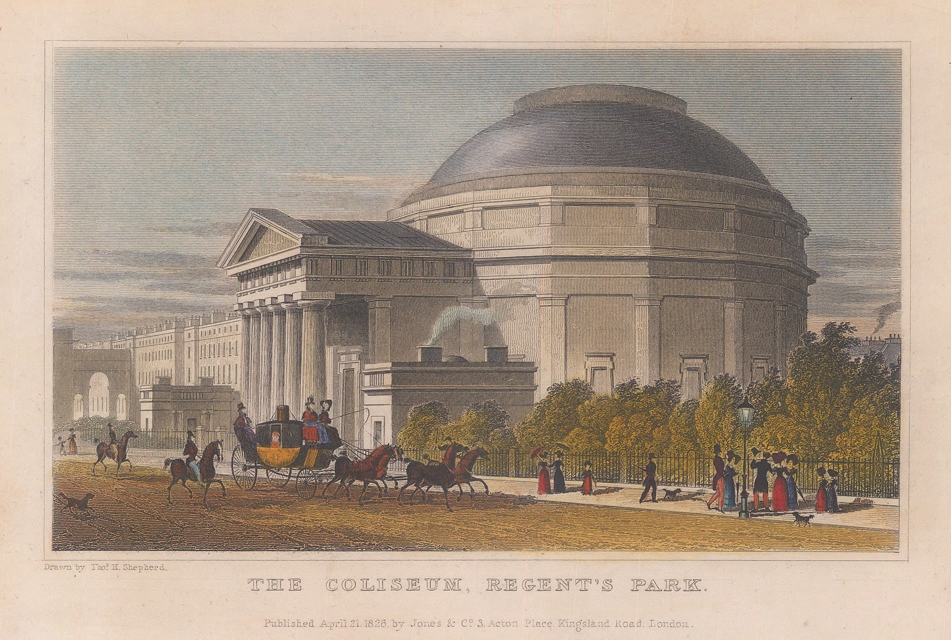 Thomas Shepherd, London - Regent's Park, 1827 | The Map House