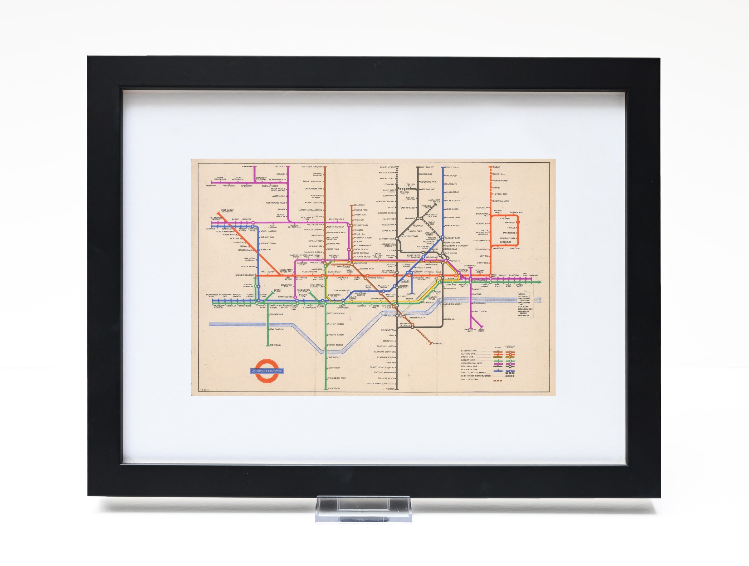 Harry Beck, London Underground Map, 1949 | The Map House