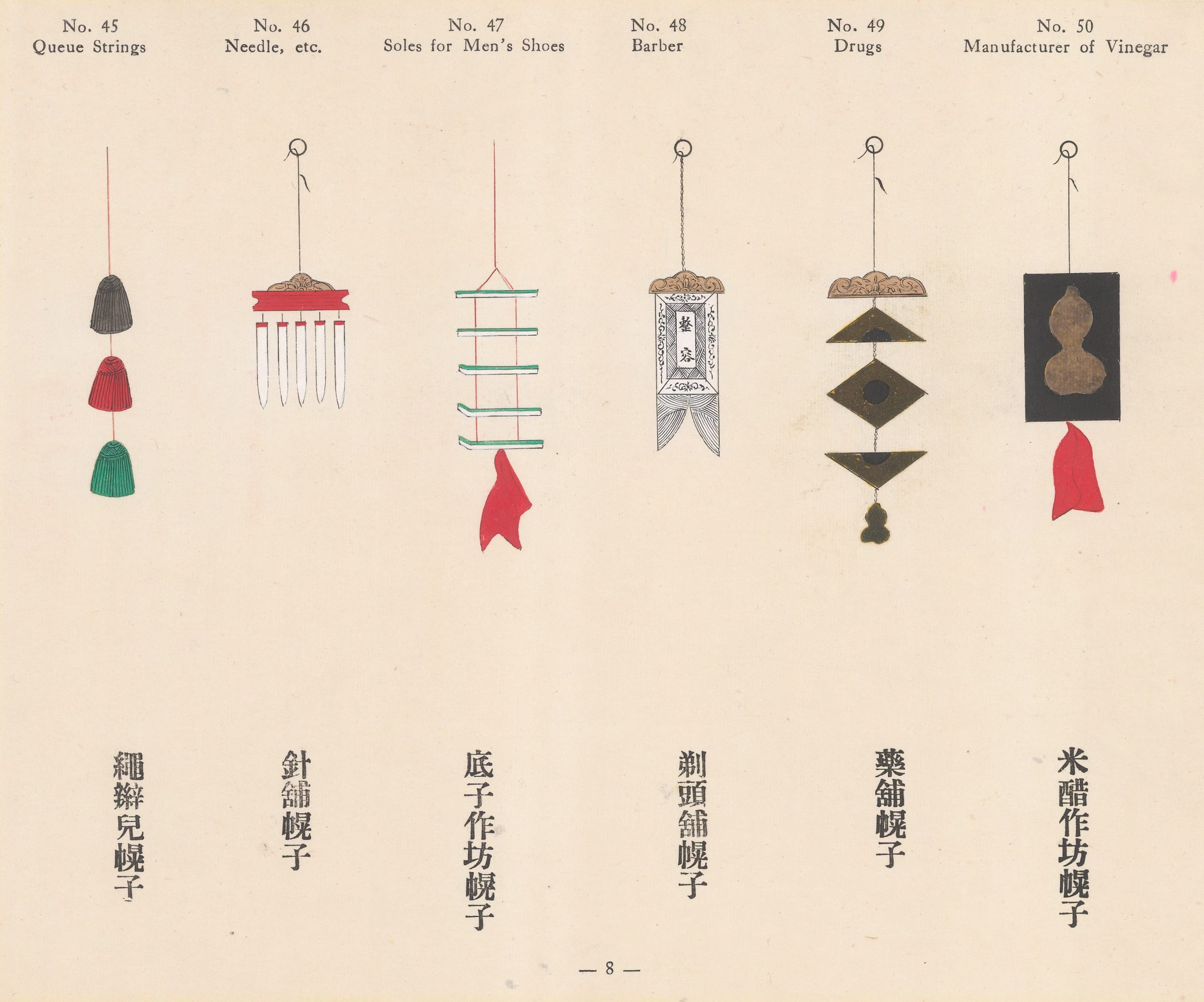 Mr. Fung, China - Chinese Pictorial Signs, 1931 | The Map House