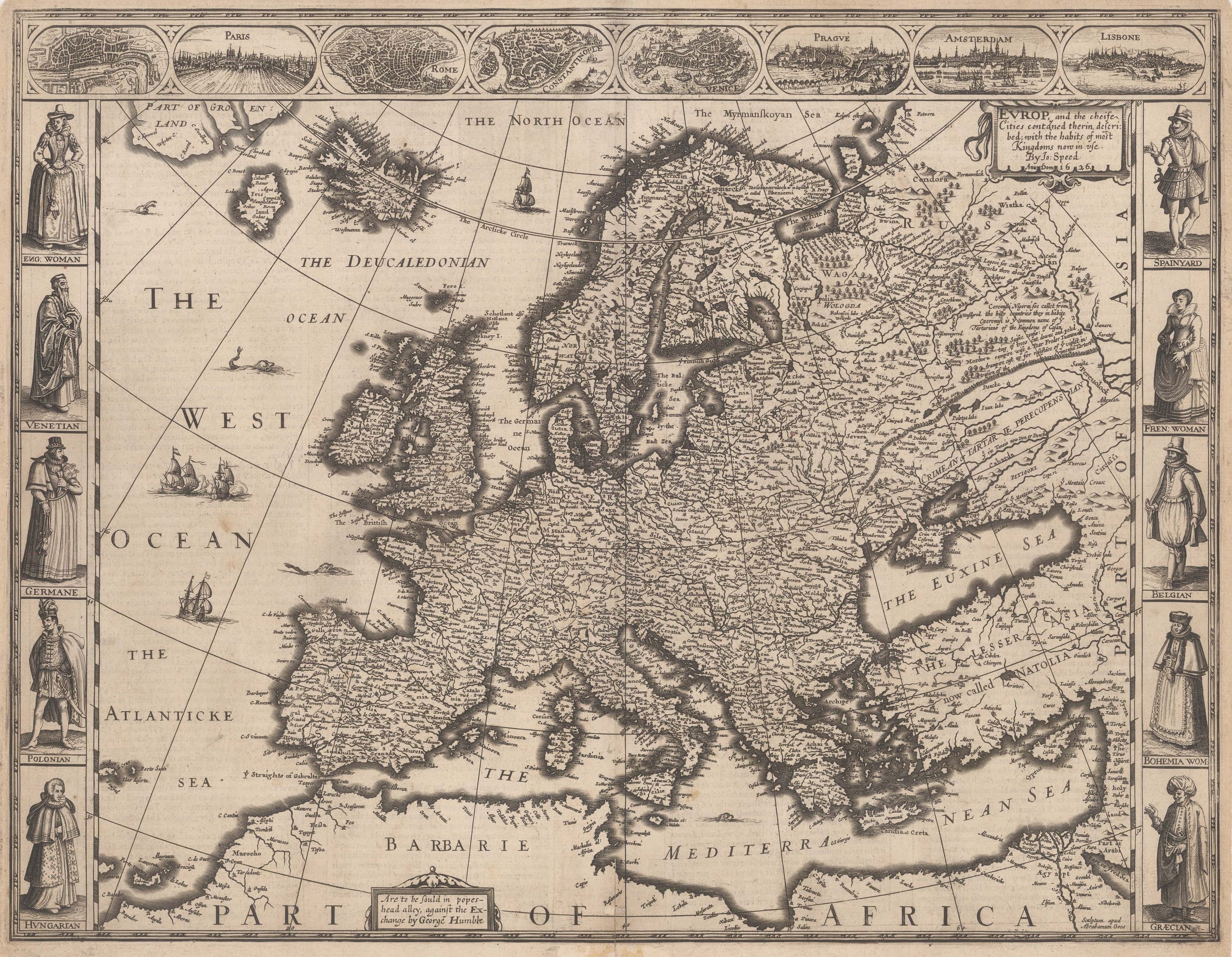 John Speed, John Speed's celebrated map of Europe, 1627 | The Map House