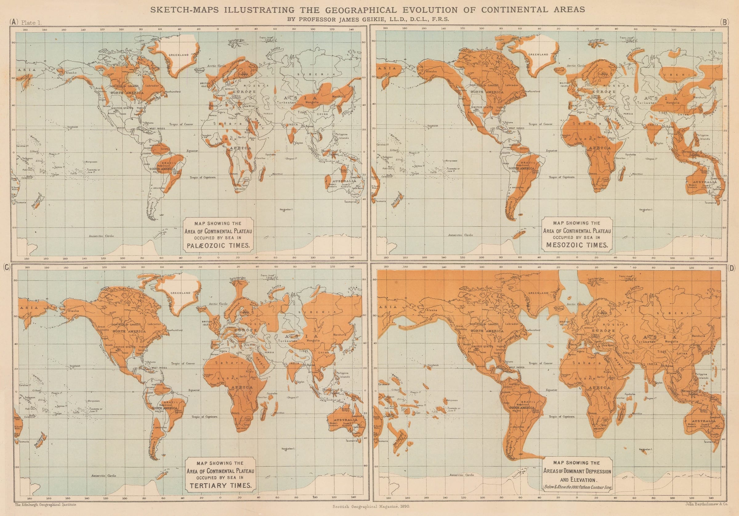 Scottish Geographical Society (SGS), The Evolution of the Continents ...