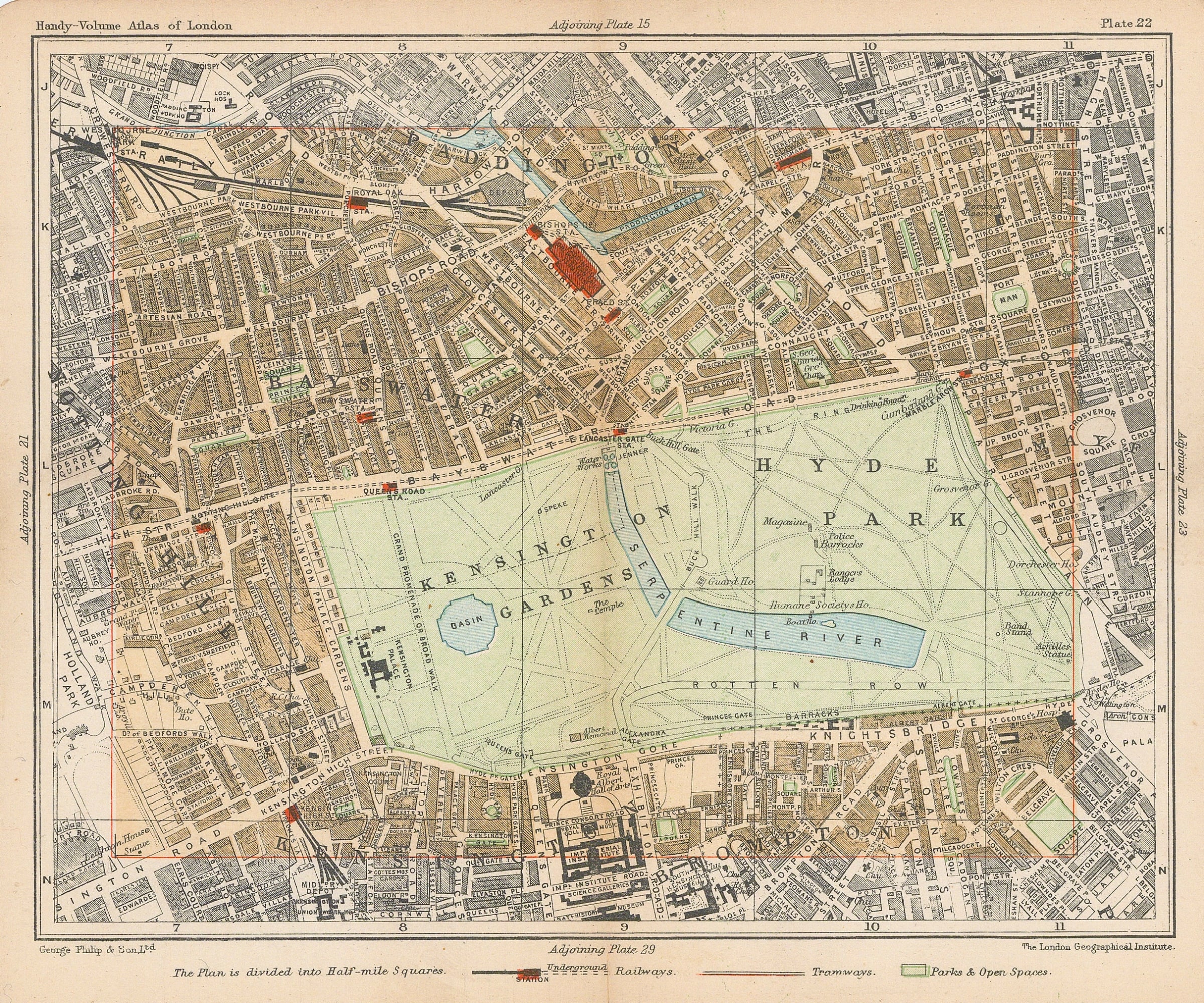 George Philip & Son Ltd., Hyde Park, Kensington, Bayswater & Paddington ...