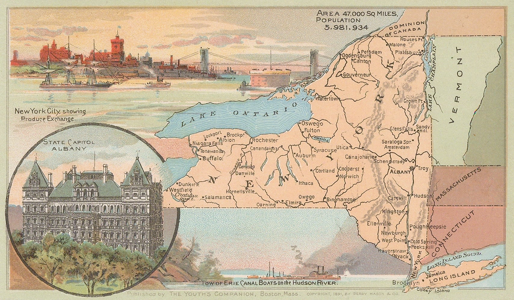 Perry Mason & Co., New York, 1891 | The Map House