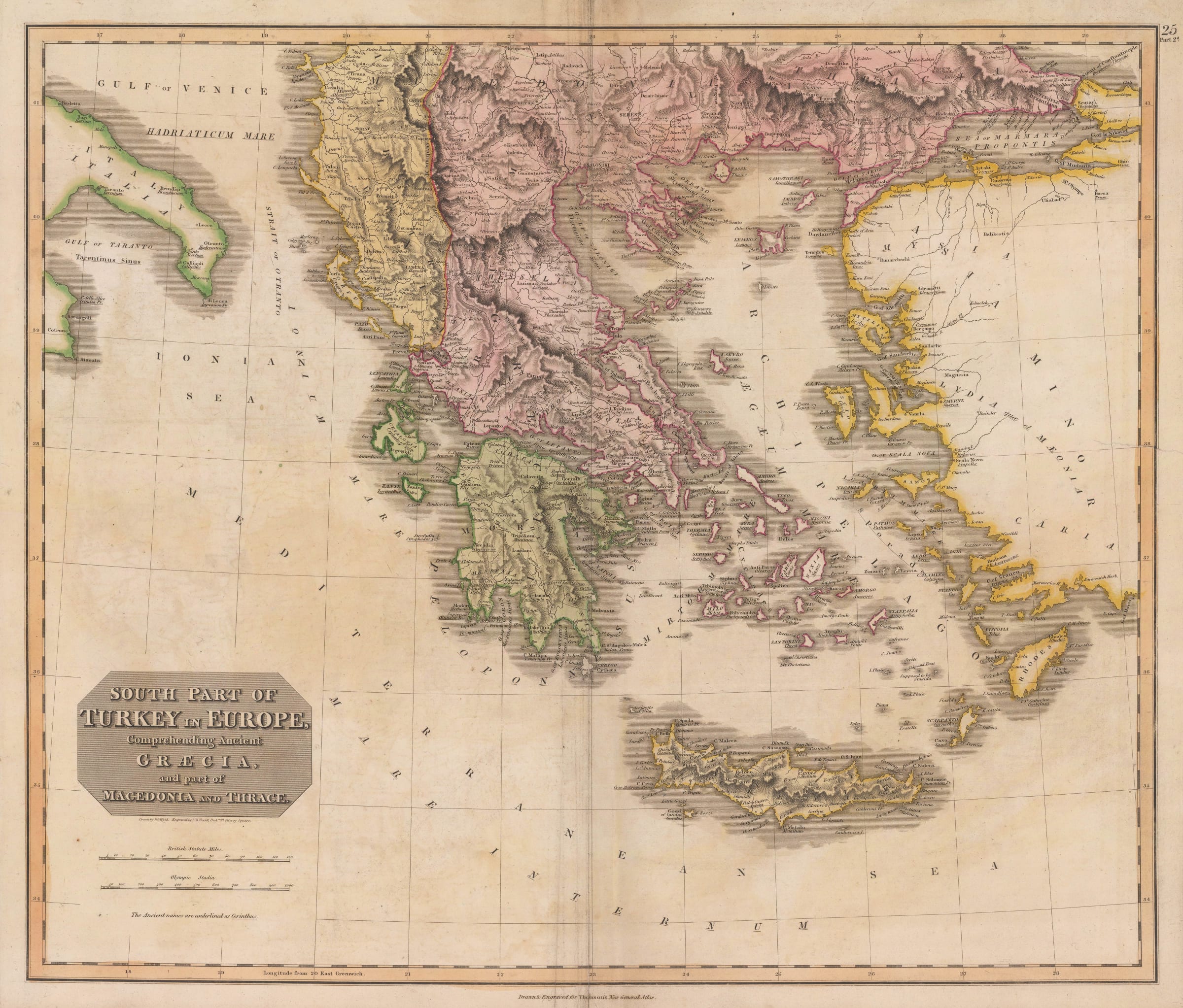 John Thomson, Greece prior to Independence, 1820 (c.) | The Map House