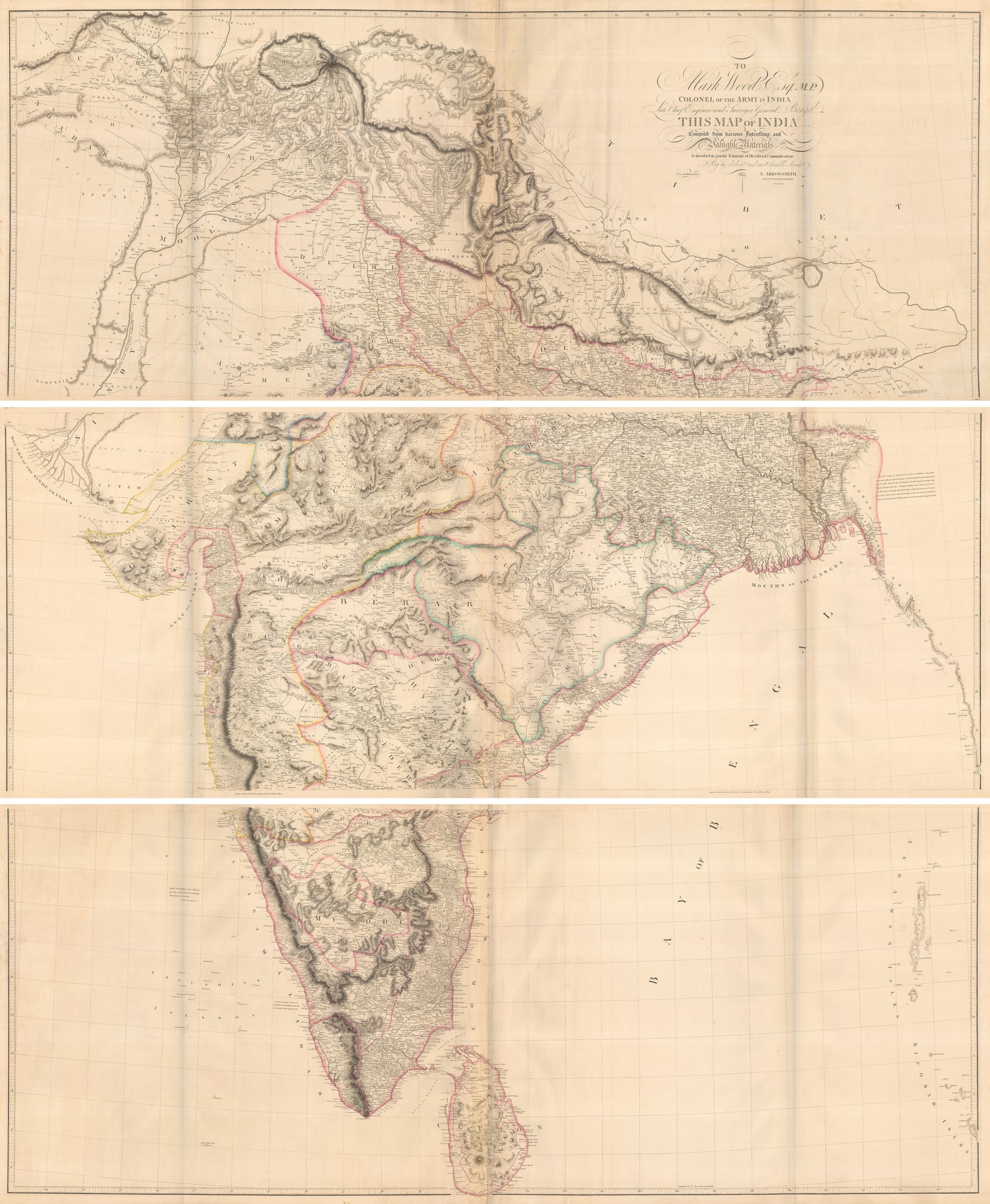 Aaron Arrowsmith, Map of India, 1804 | The Map House