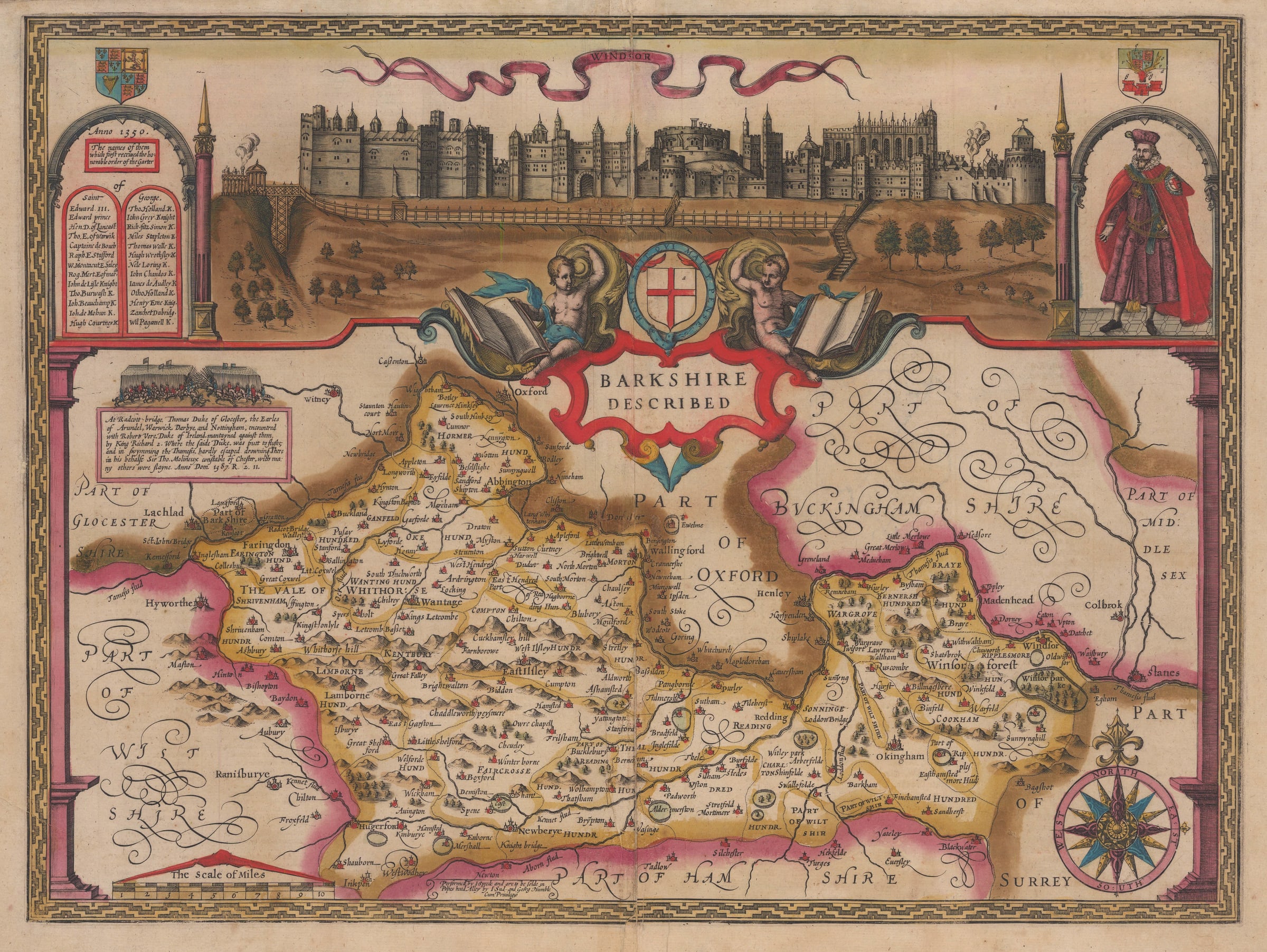 John Speed, Barkshire Described, 1616 | The Map House