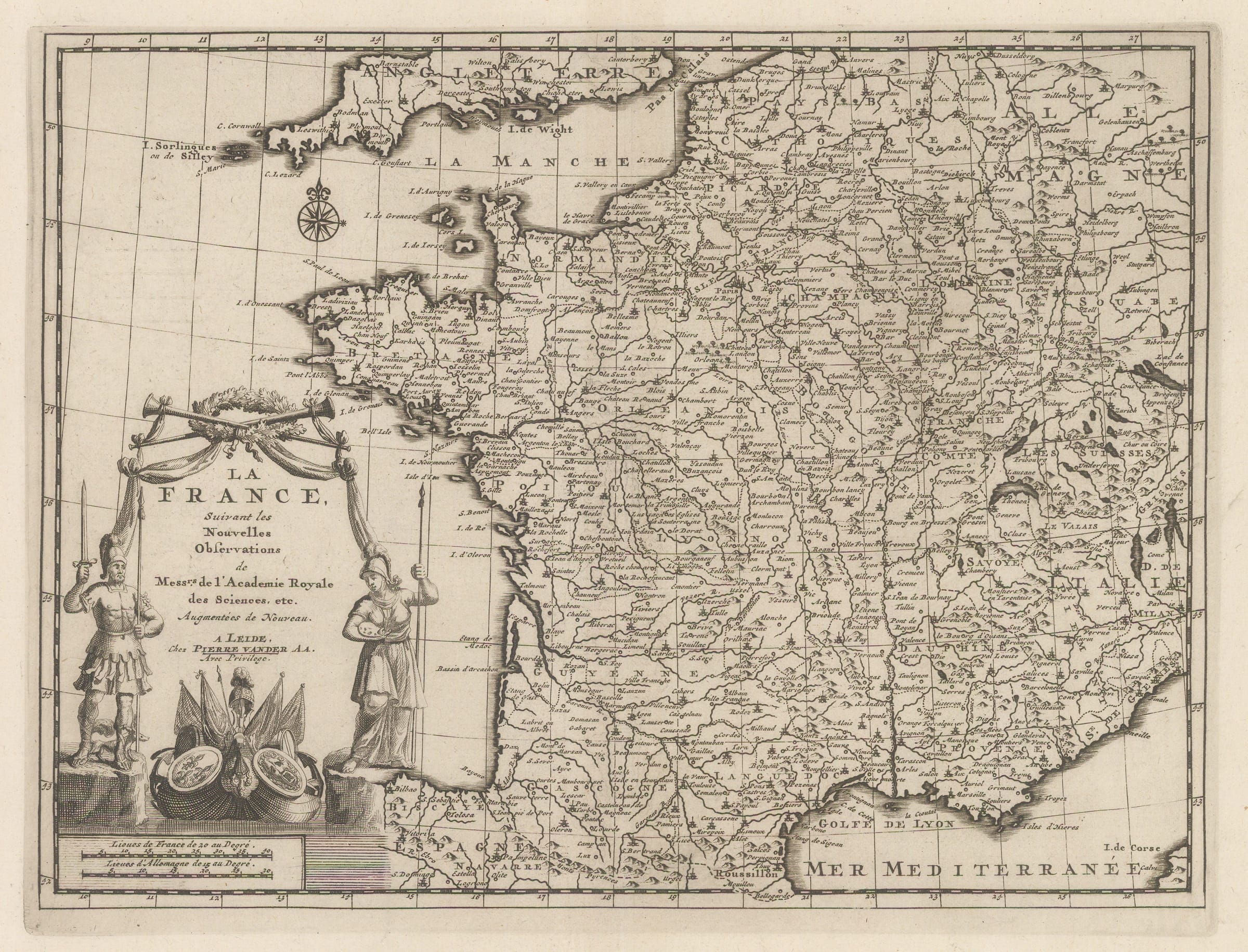 Pieter van der Aa, France, 1714 | The Map House