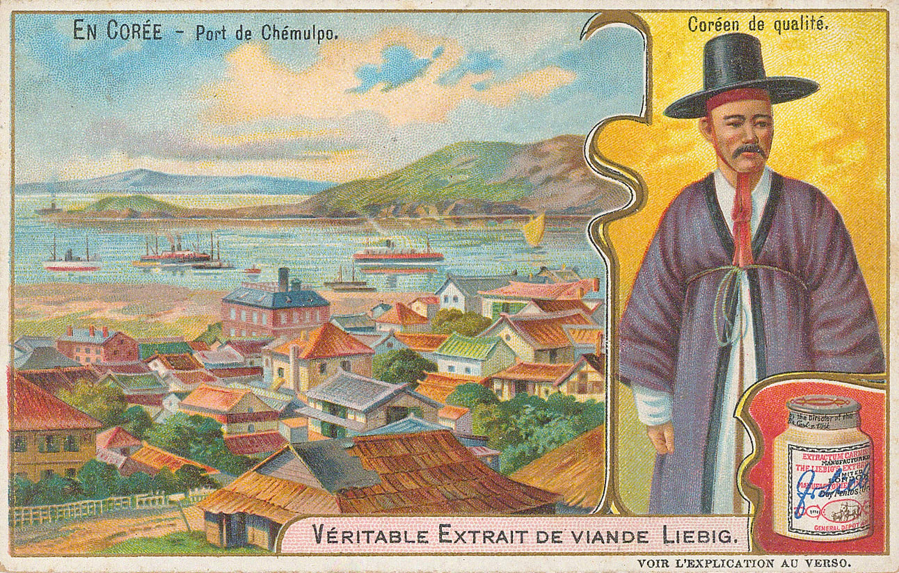 Liebig's Extract, Korea - Chemulpo Bay, 1904 | The Map House