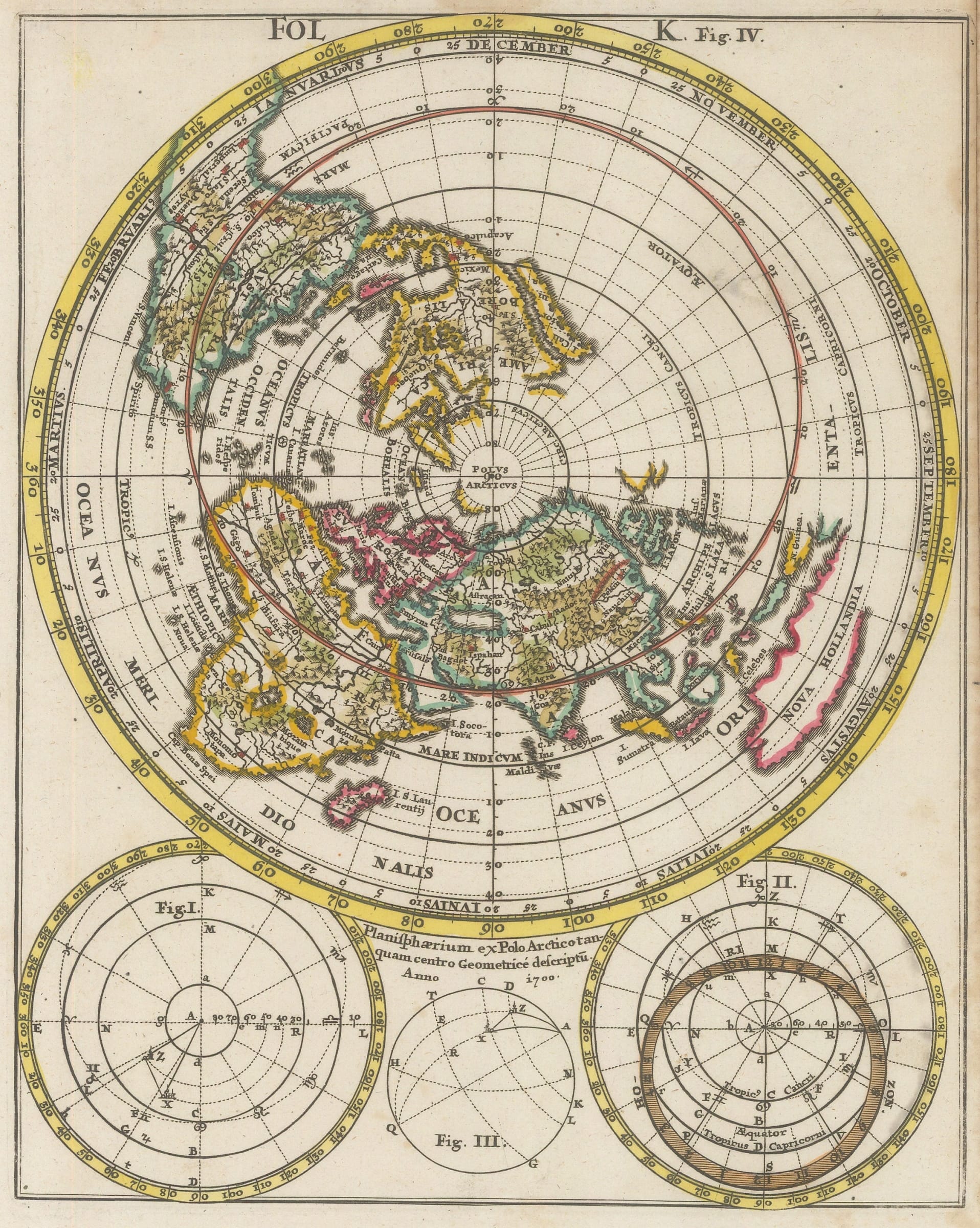 Heinrich Scherer, Planisphaerium ex Polo Artico, 1700 c. | The Map House