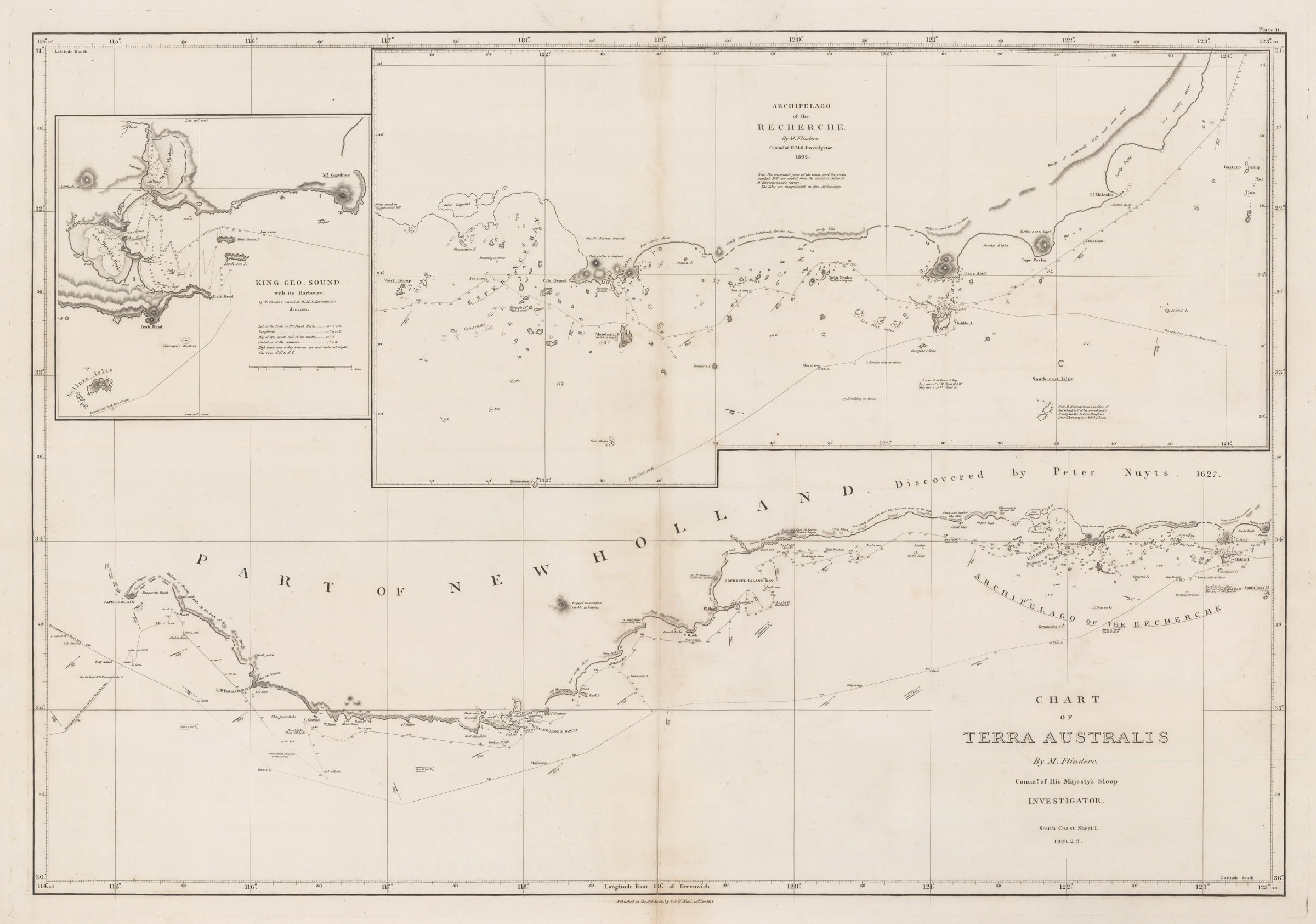 Matthew Flinders, South coast of Western Australia from Cape Leeuwin to ...