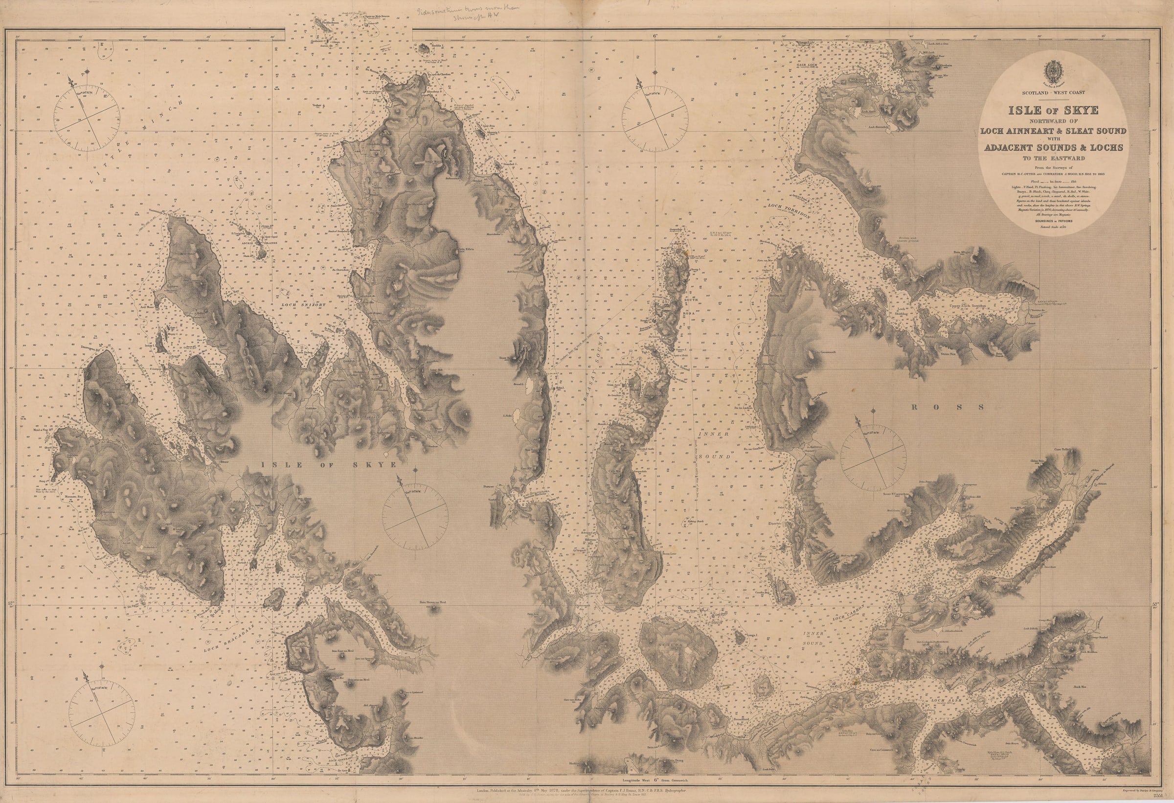British Admiralty, Isle of Skye, 1878 | The Map House