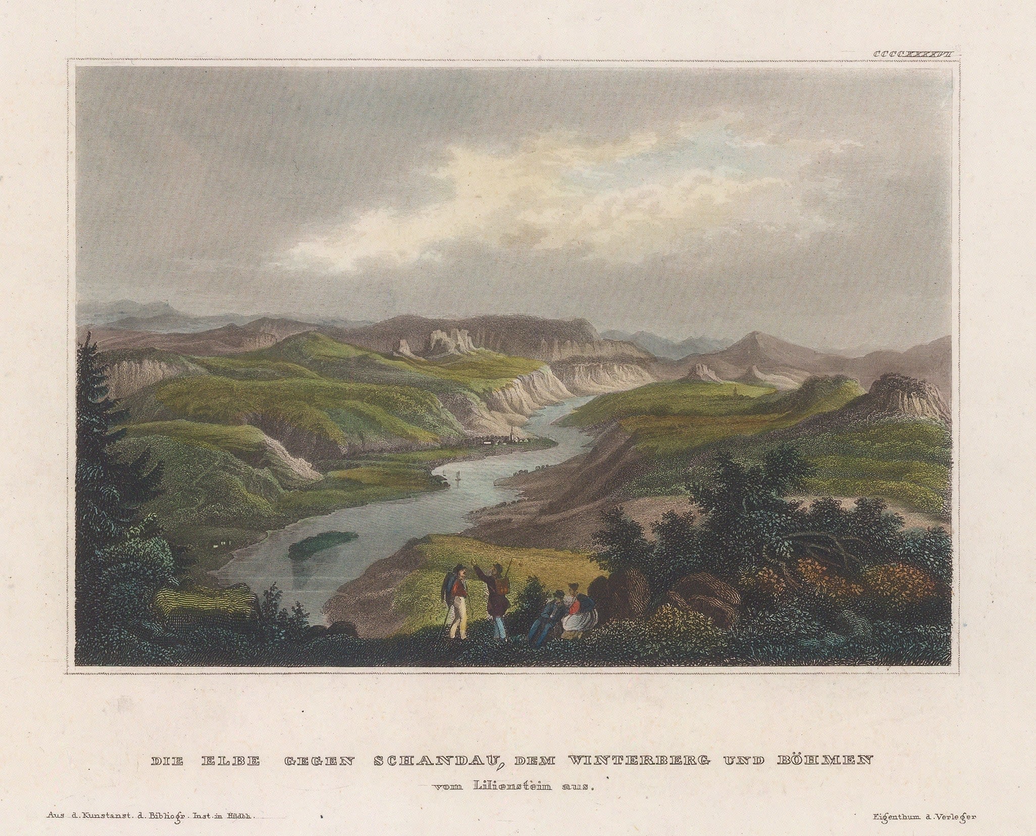 Hermann Meyer, Germany - Bad Schandau and Winterberg, 1840 | The Map House