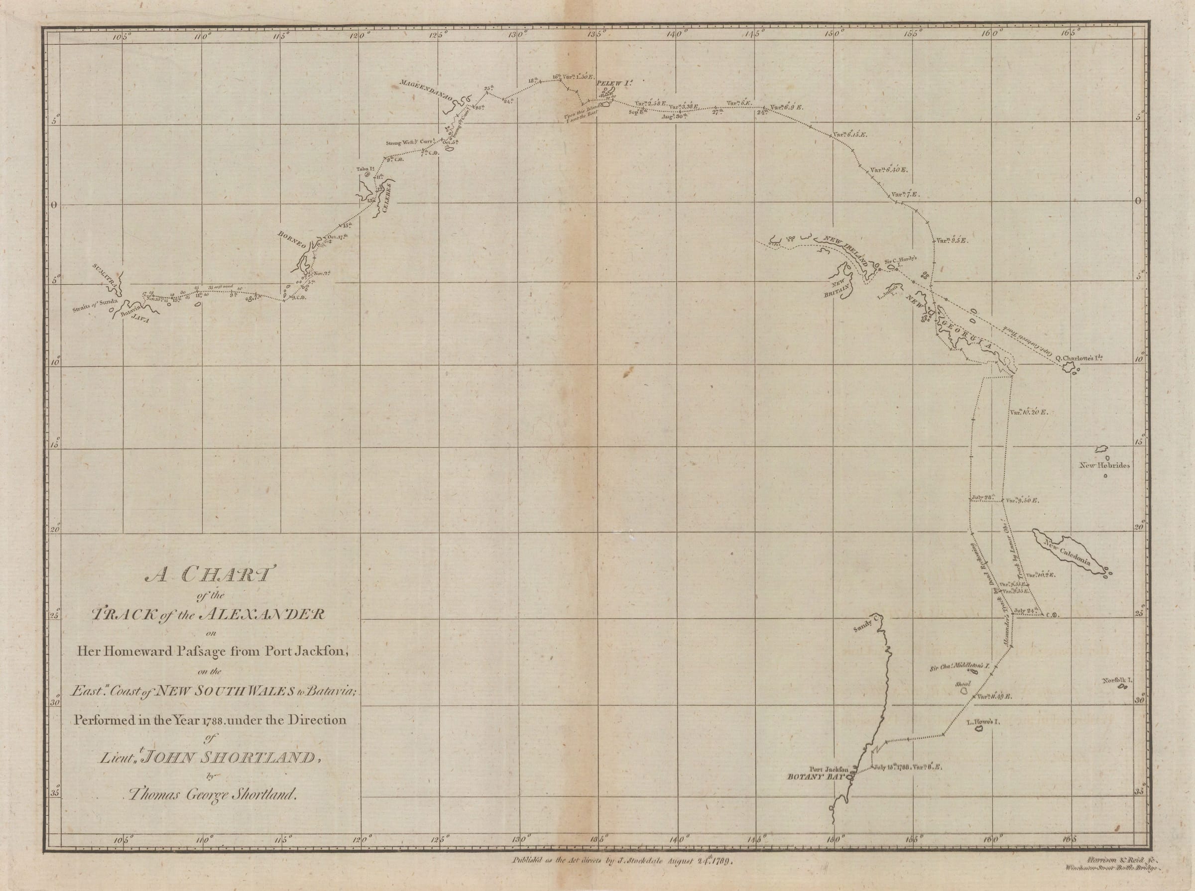 John Stockdale, Store ship Alexander's voyage from Port Jackson to ...