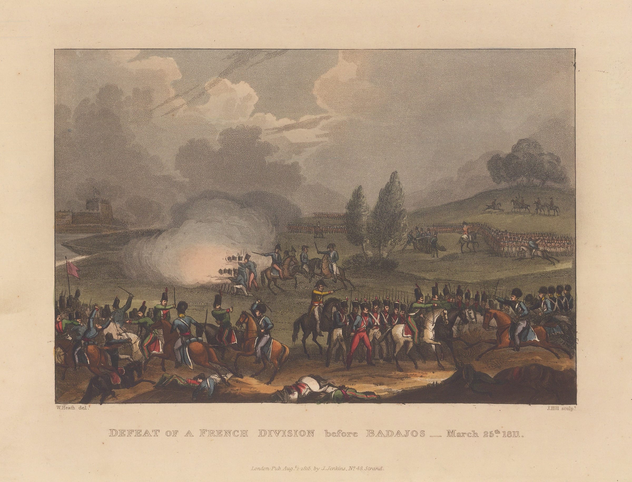 James Jenkins, British Army - Peninsular War, Badajoz, 1815 | The Map House