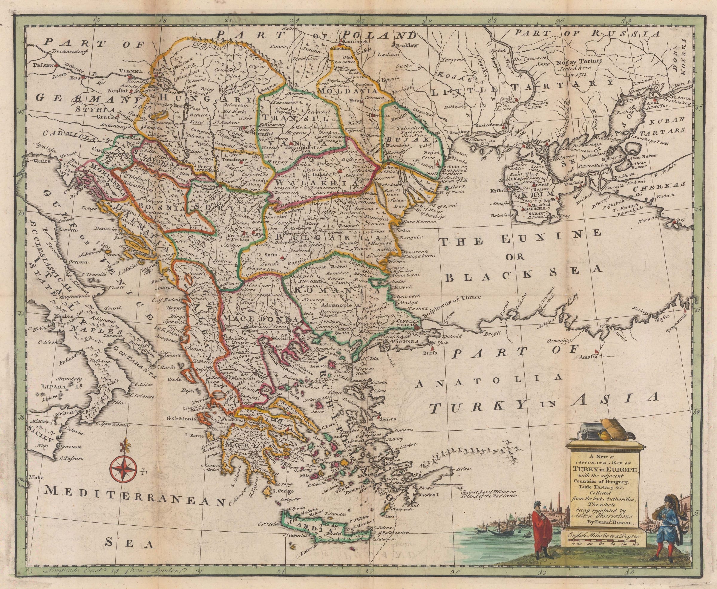 Emanuel Bowen, A New & Accurate Map of Turkey in Europe, 1766 | The Map ... Emanuel Bowen, A New & Accurate Map of Turkey in Europe, 1766 | The Map ...