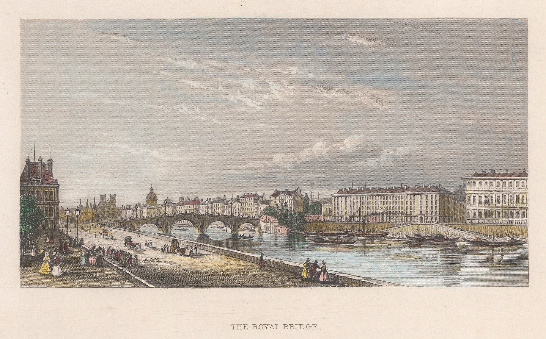 Augustus Pugin, France - Paris, Pont Royal, 1845 | The Map House