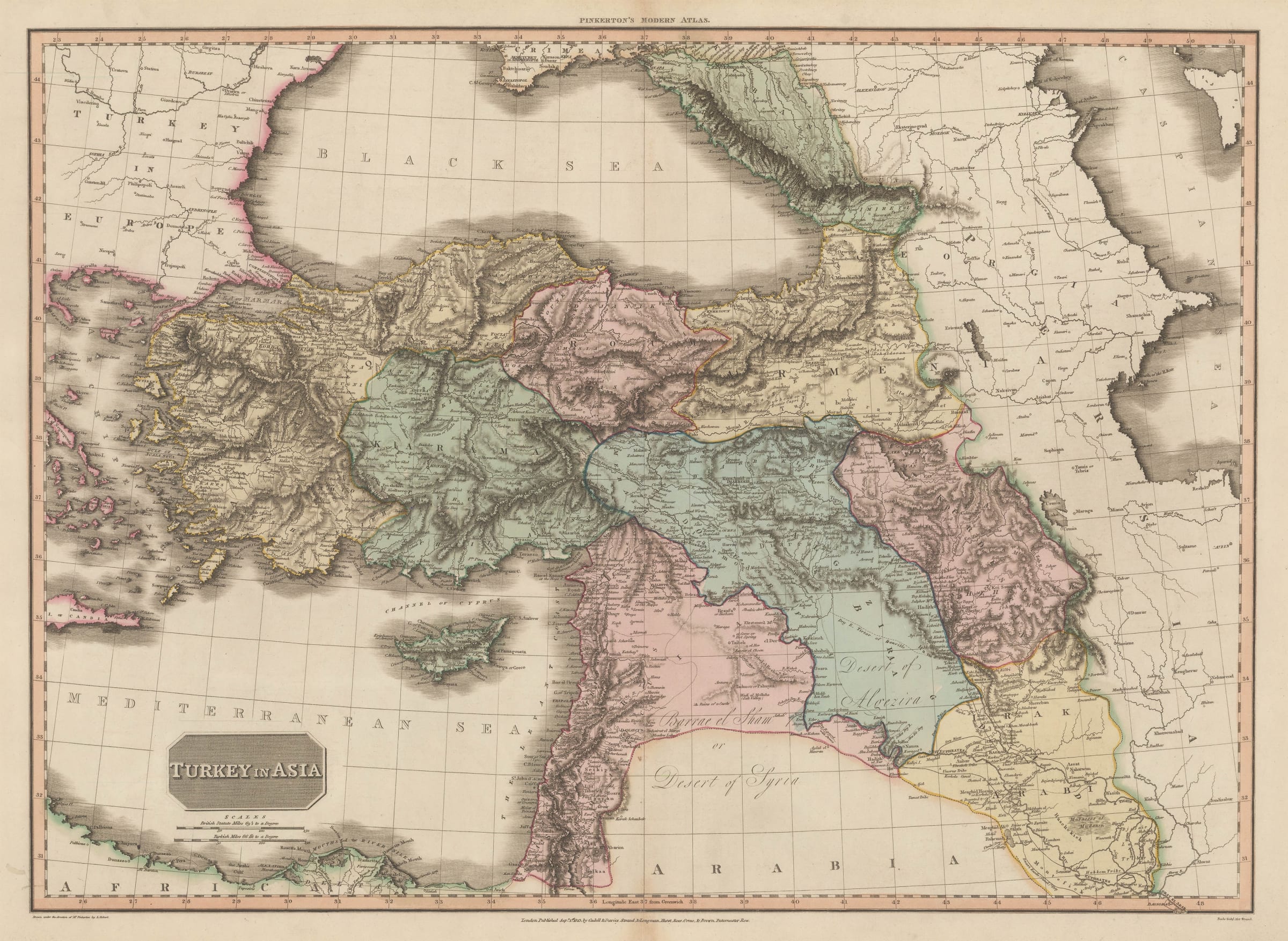 John Pinkerton, Turkey in Asia, 1813 | The Map House