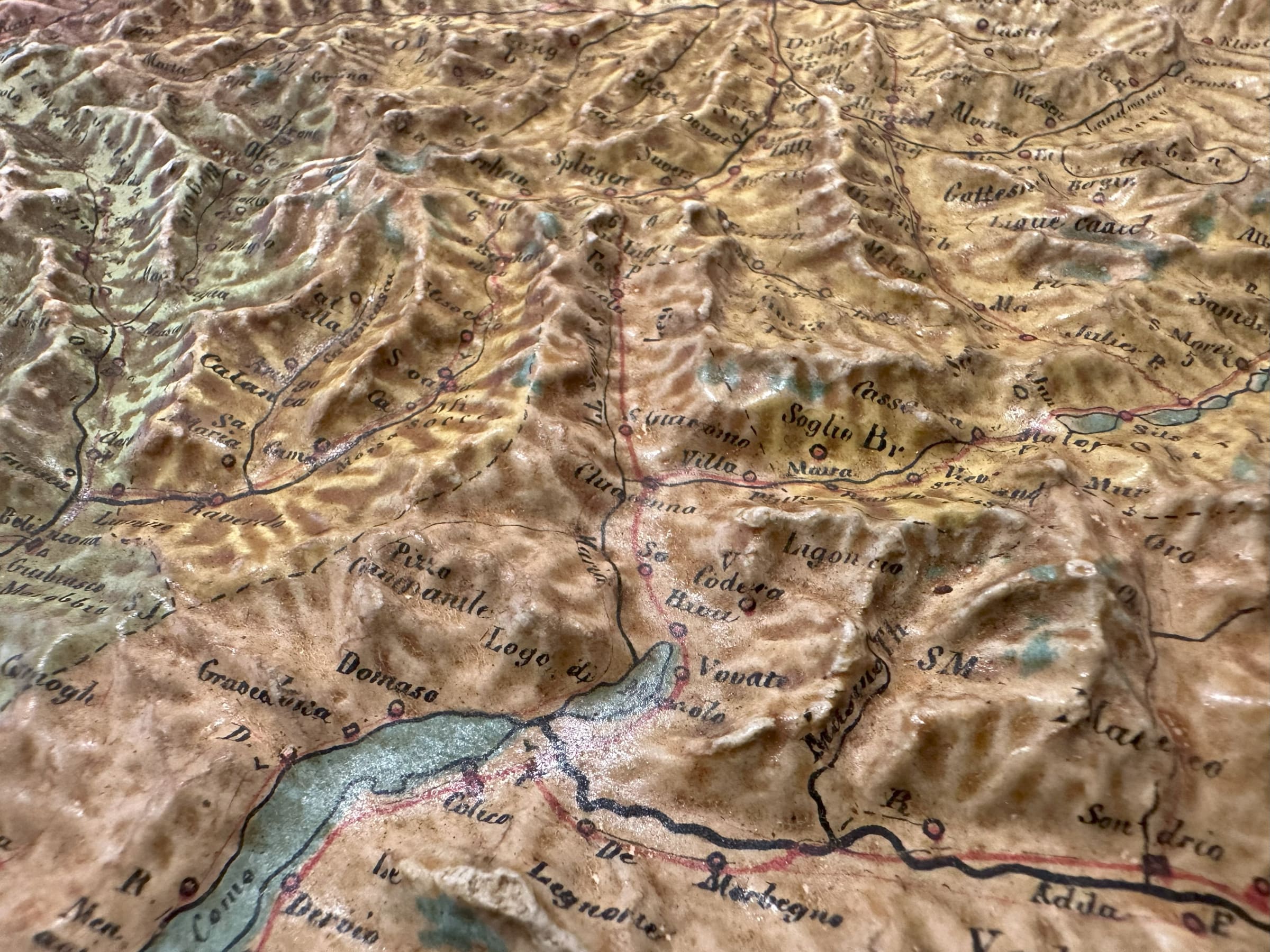Edouard Beck, 3D Relief Map of Switzerland, 1874 | The Map House