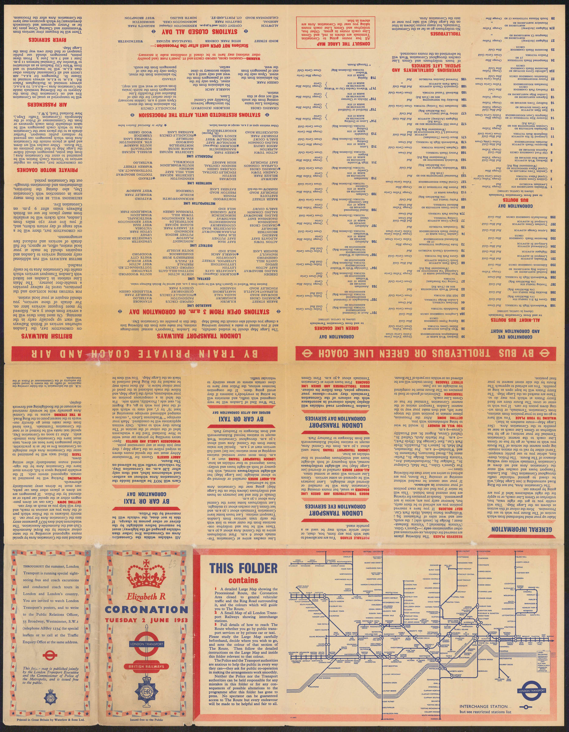 Geographia Ltd., Elizabeth II Coronation Map, 1953 | The Map House
