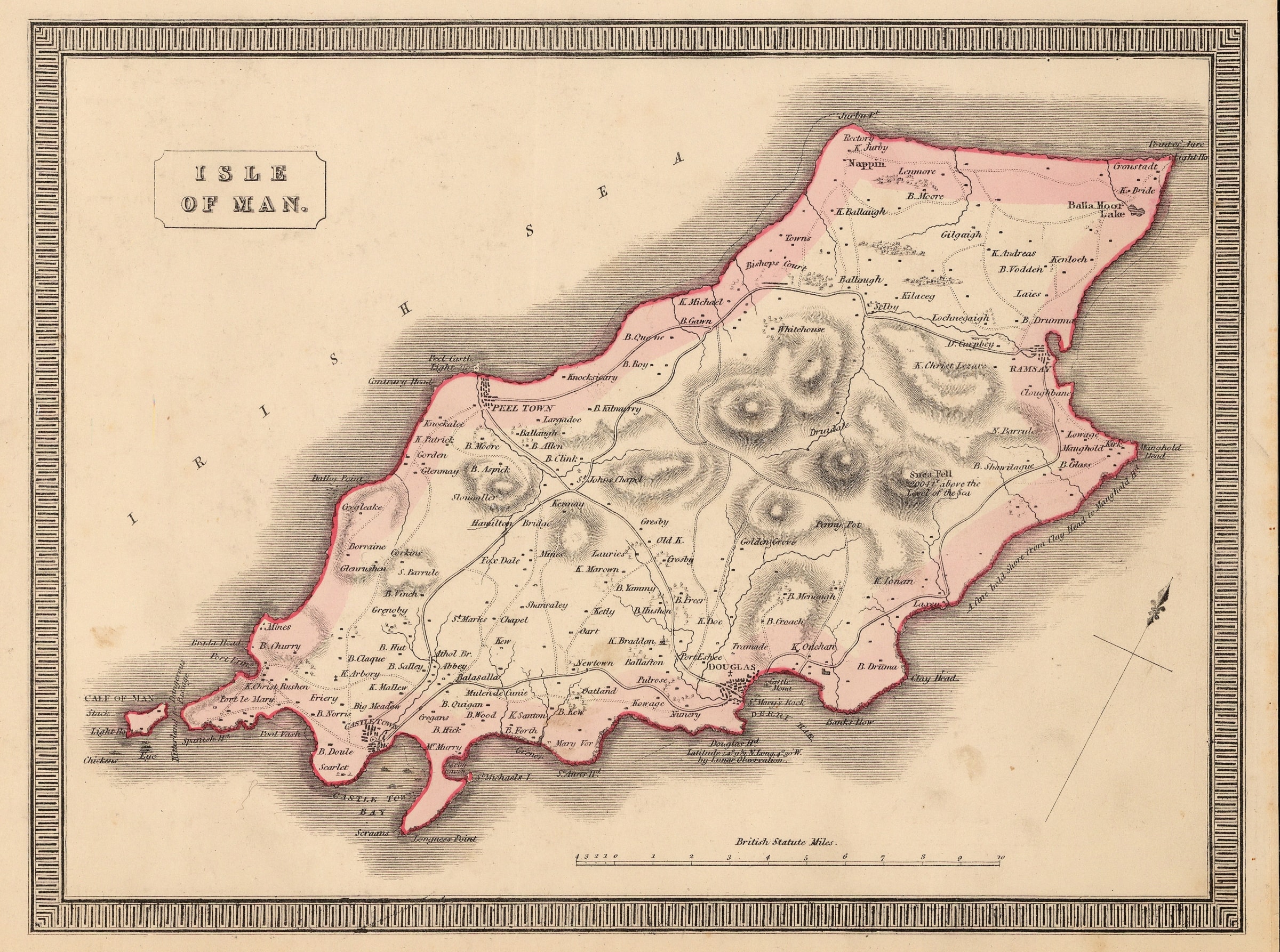 George Philip, Isle of Man, 1856 | The Map House