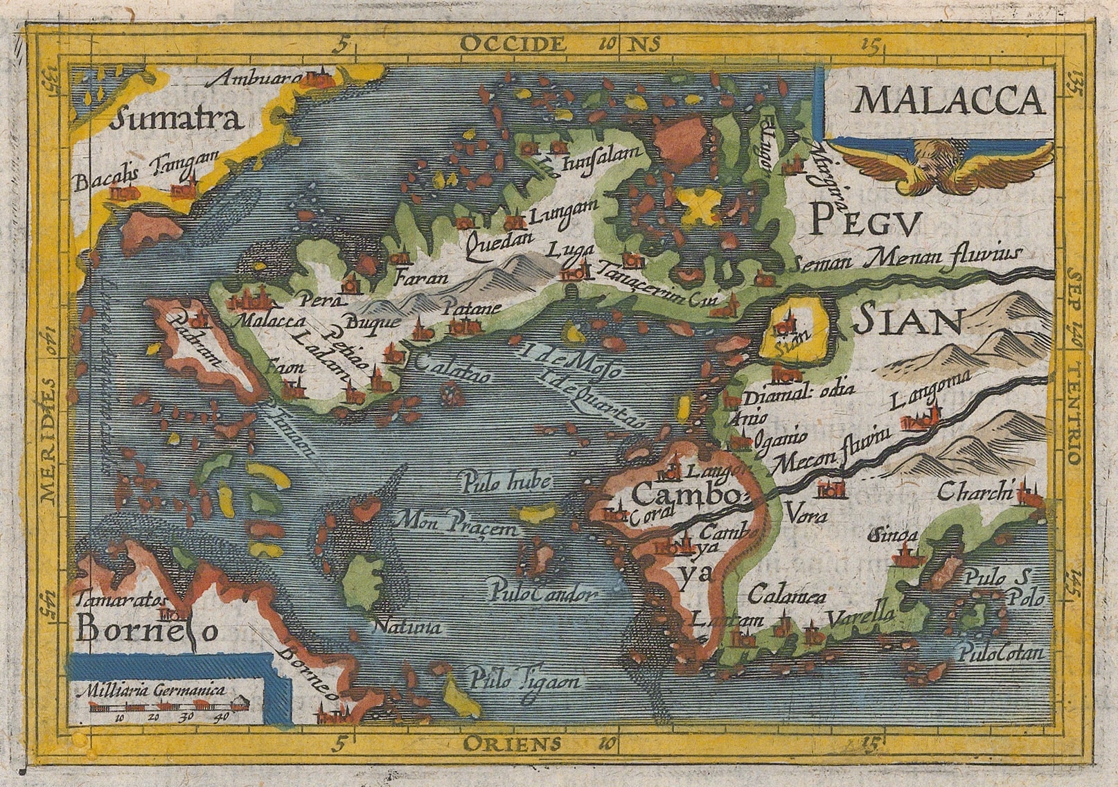 Petrus Bertius, Description de Malacca, 1618 | The Map House