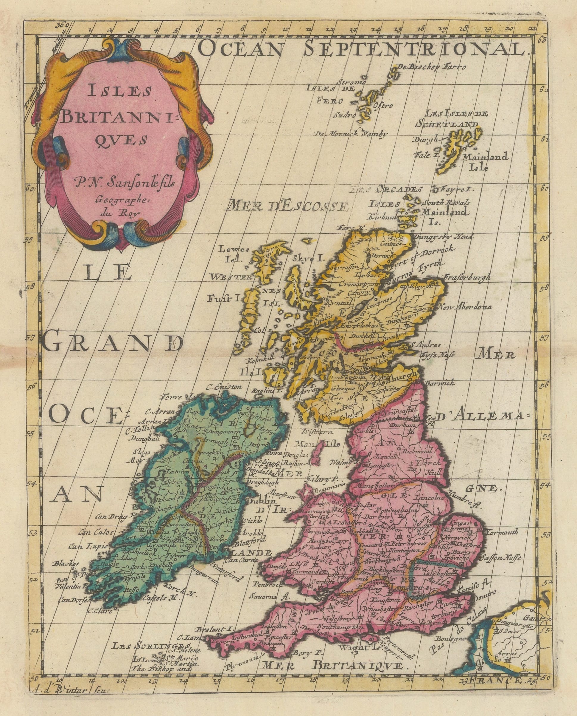 Nicolas Sanson, British Isles, 1700 | The Map House