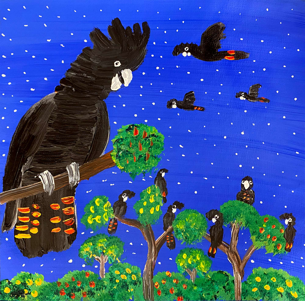 Kukula McDonald, Husband and Wife Red-bums Watching the Sky by Kukula ...