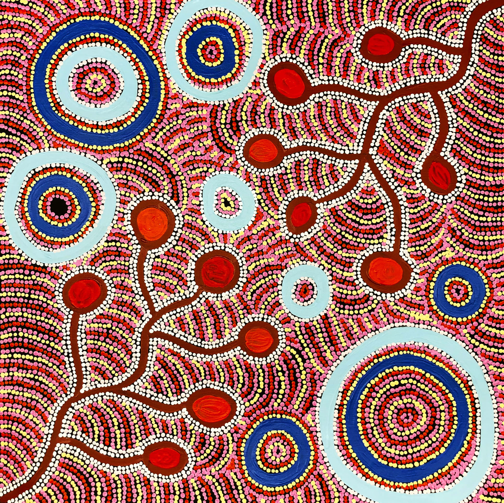 Art by leading Aboriginal artist Anthea Riley | This Is Aboriginal Art