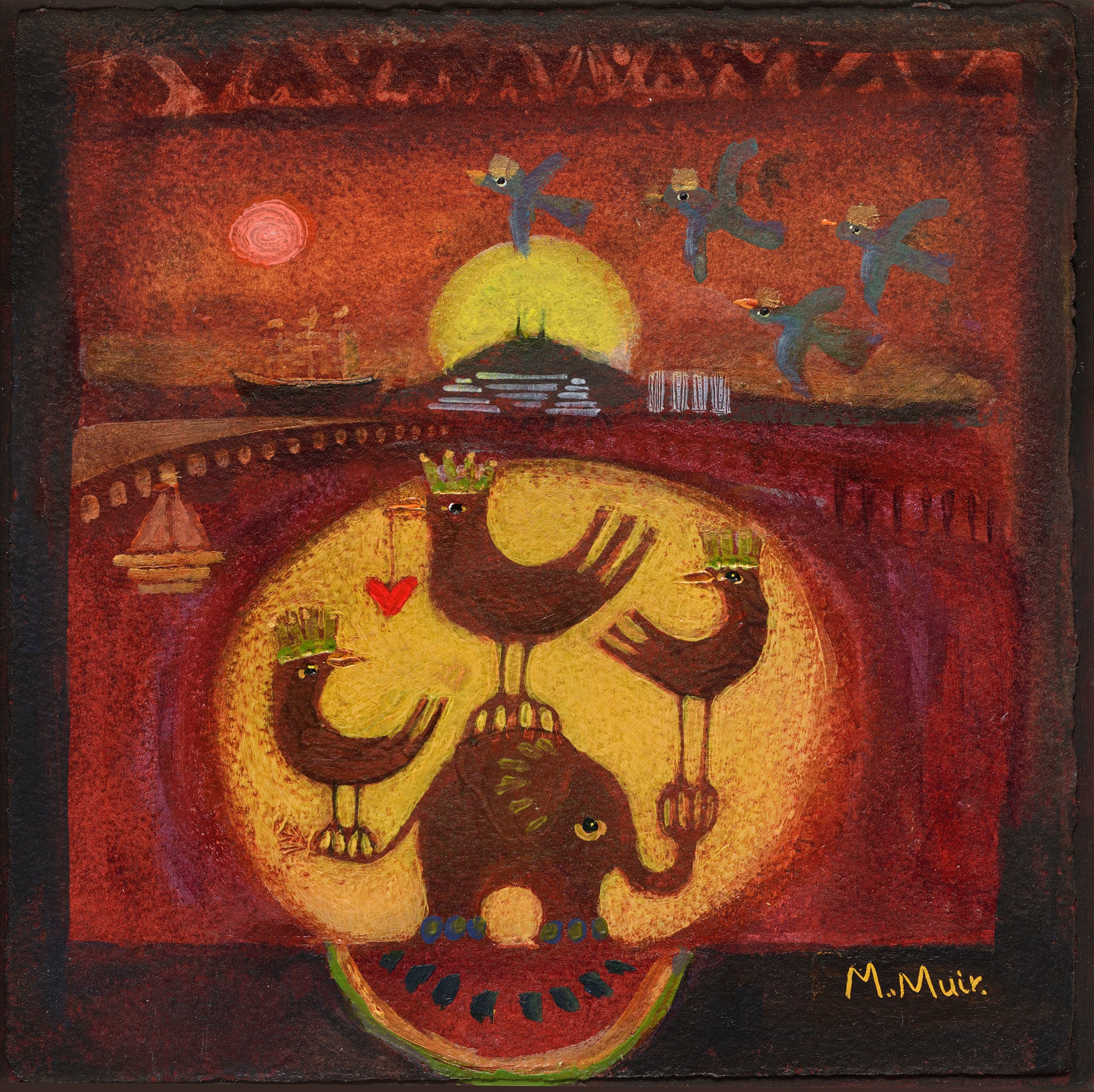 Morag Muir PAI RSW, Night Flight | Thompson's Gallery