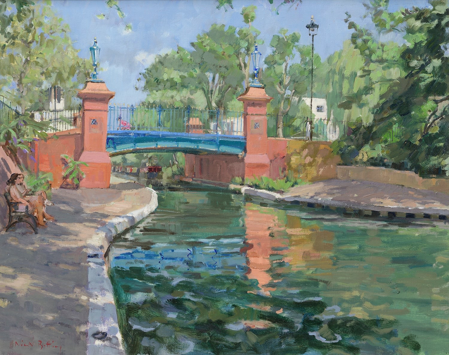 Nick Botting, The Regents Canal at Little Venice | Thompson's Gallery