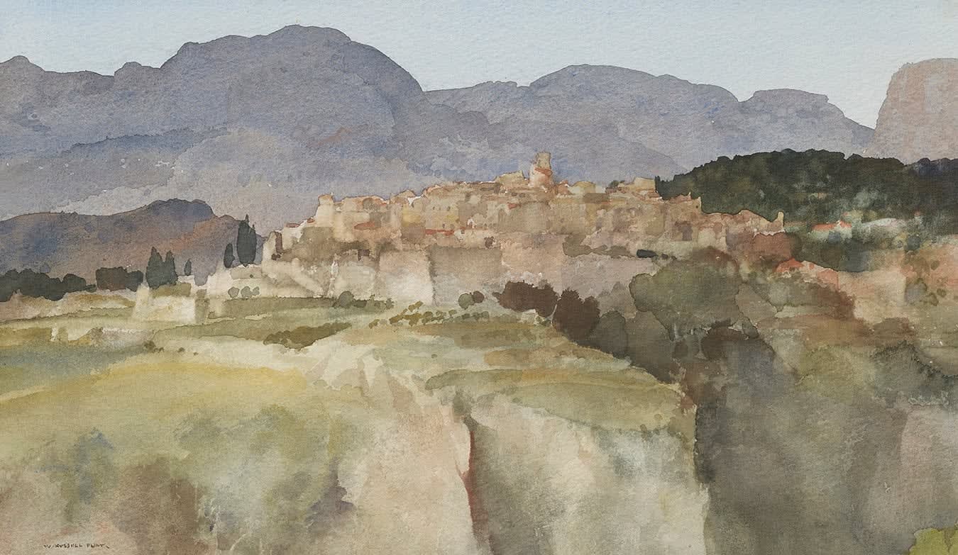 Sir William Russell Flint RA PPRWA RSW, St. Paul de Vence | Thompson's ...