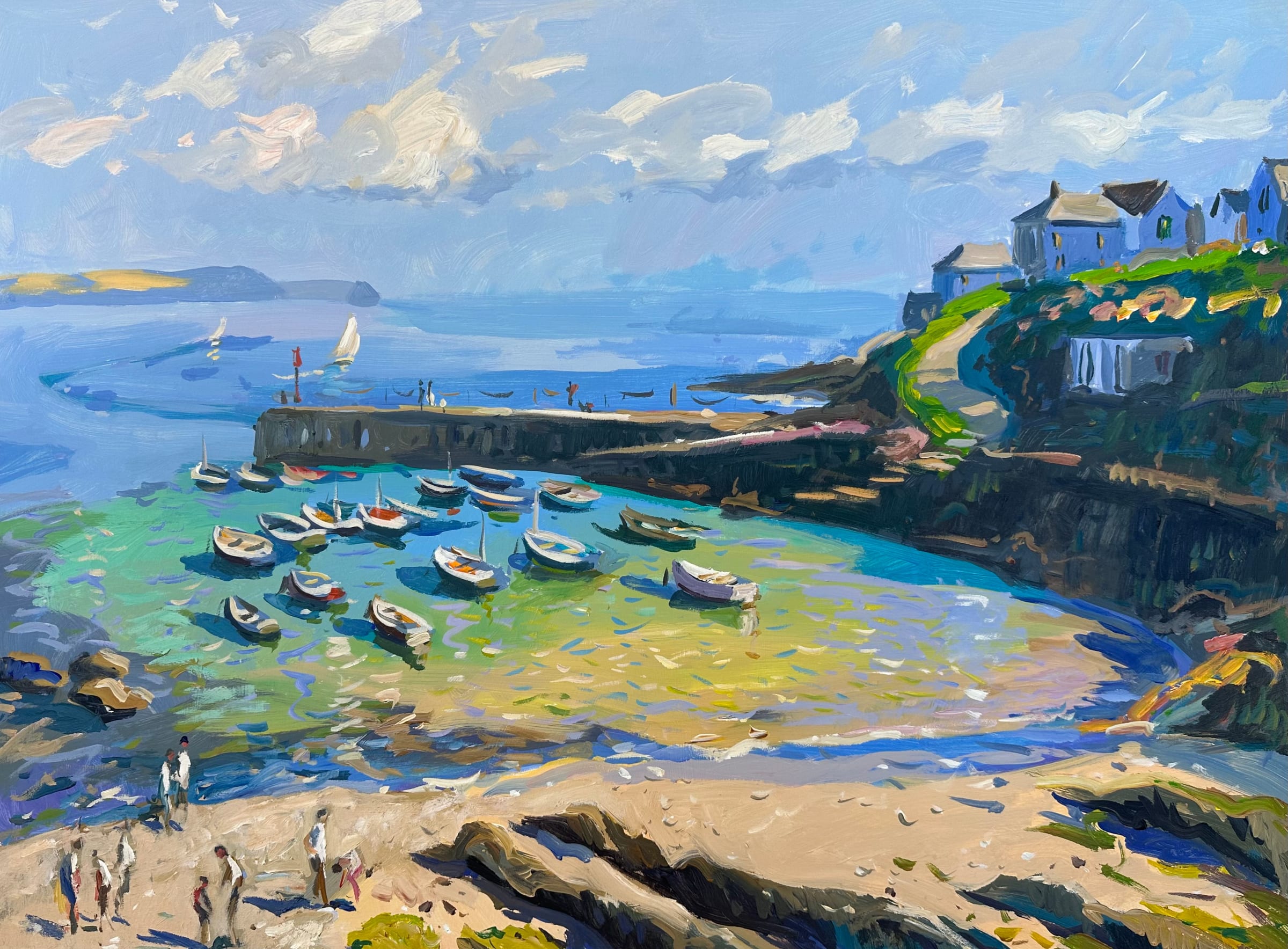 Andrew Tozer, Sunny Weather, Portscatho | Thompson's Gallery