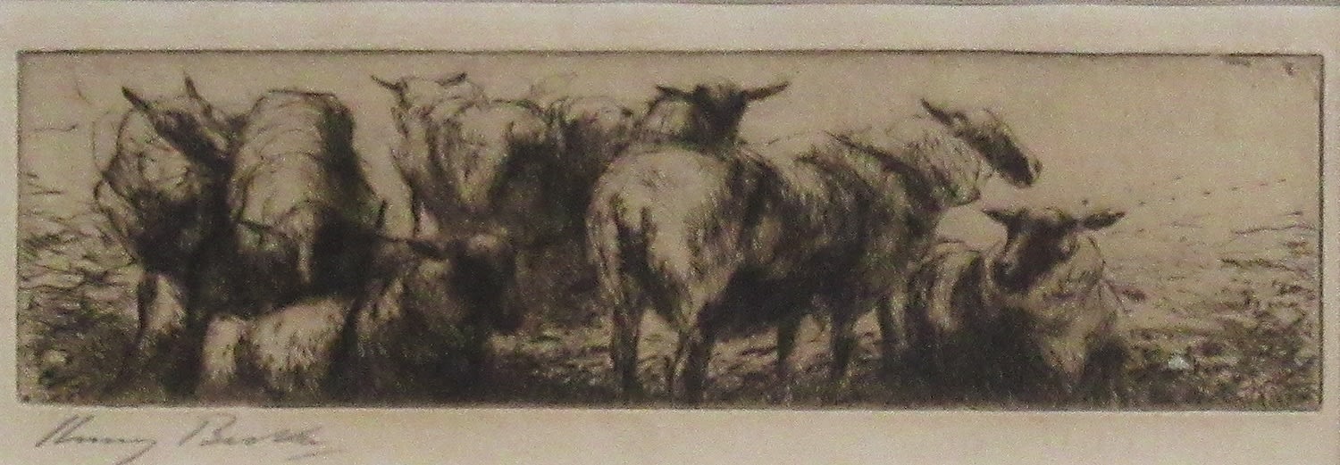 Harry Becker, Flock of Sheep | Thompson's Gallery