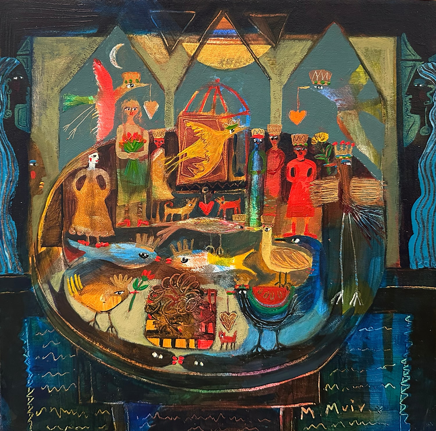 Morag Muir PAI RSW, Party Animals | Thompson's Gallery