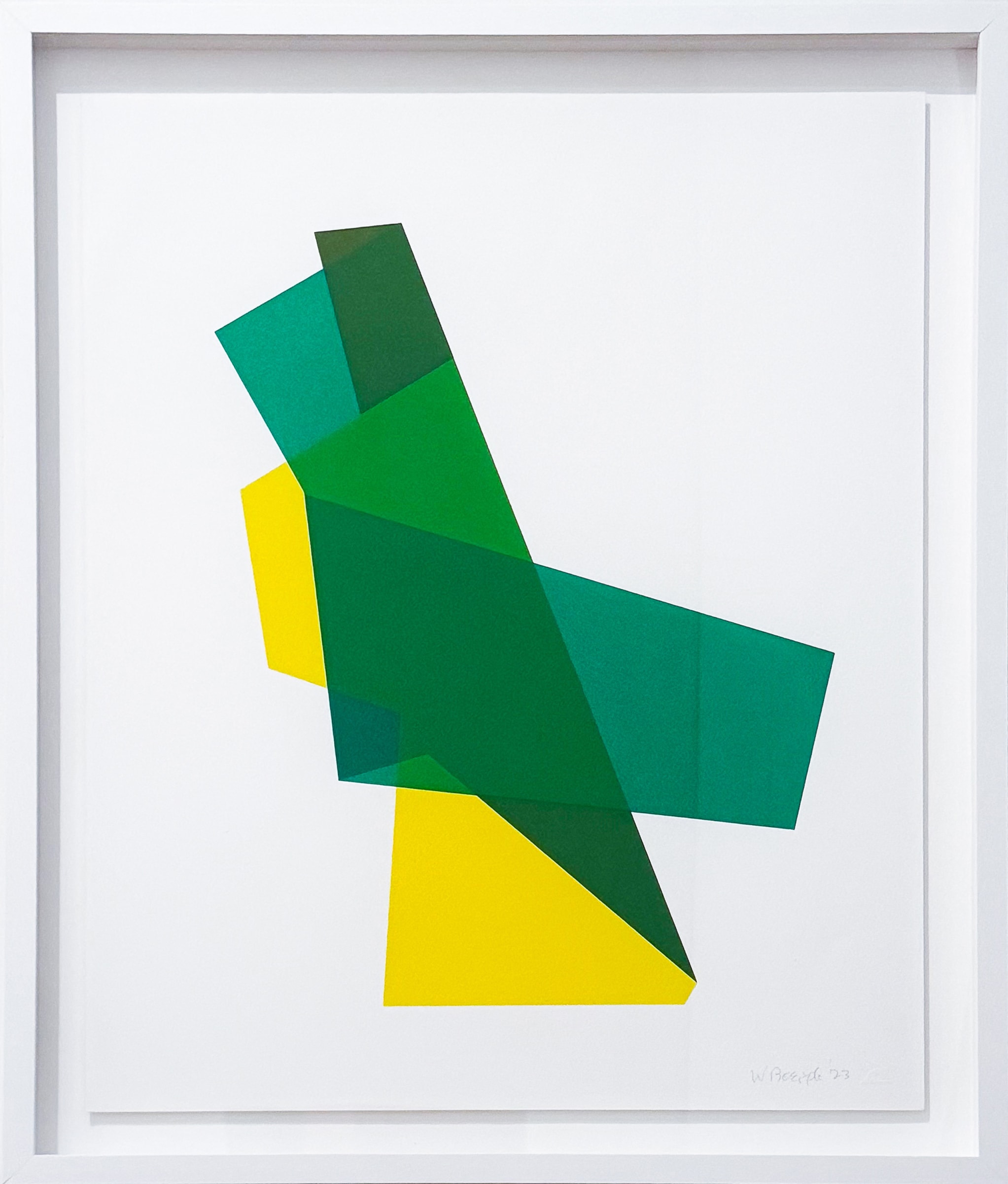 Willard Boepple, Running Man Green, 2023 | Upsilon Gallery