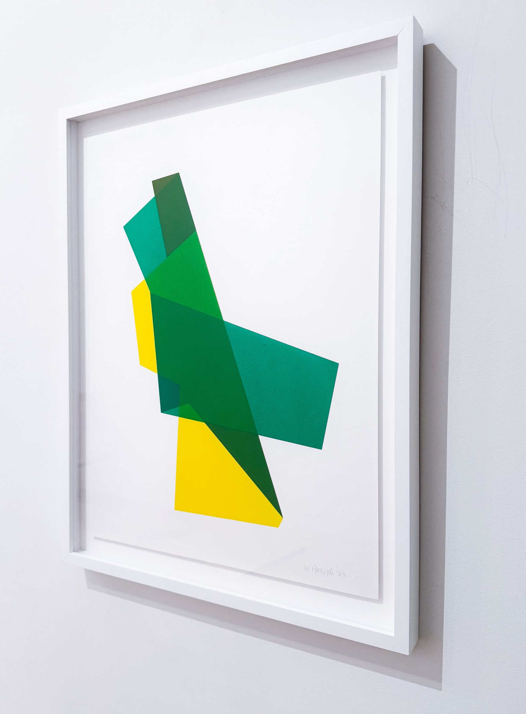Willard Boepple, Running Man Green, 2023 | Upsilon Gallery