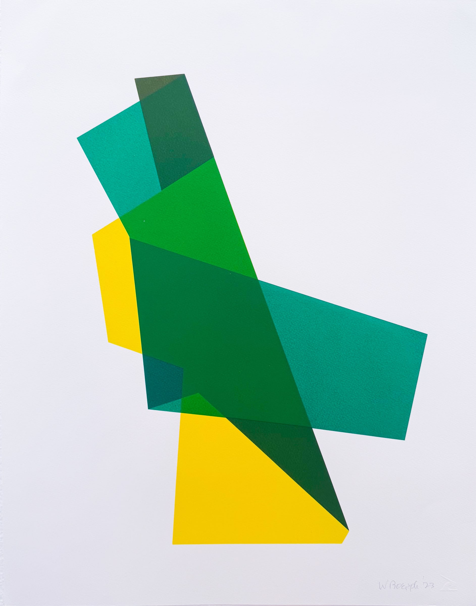 Willard Boepple, Running Man Green, 2023 | Upsilon Gallery