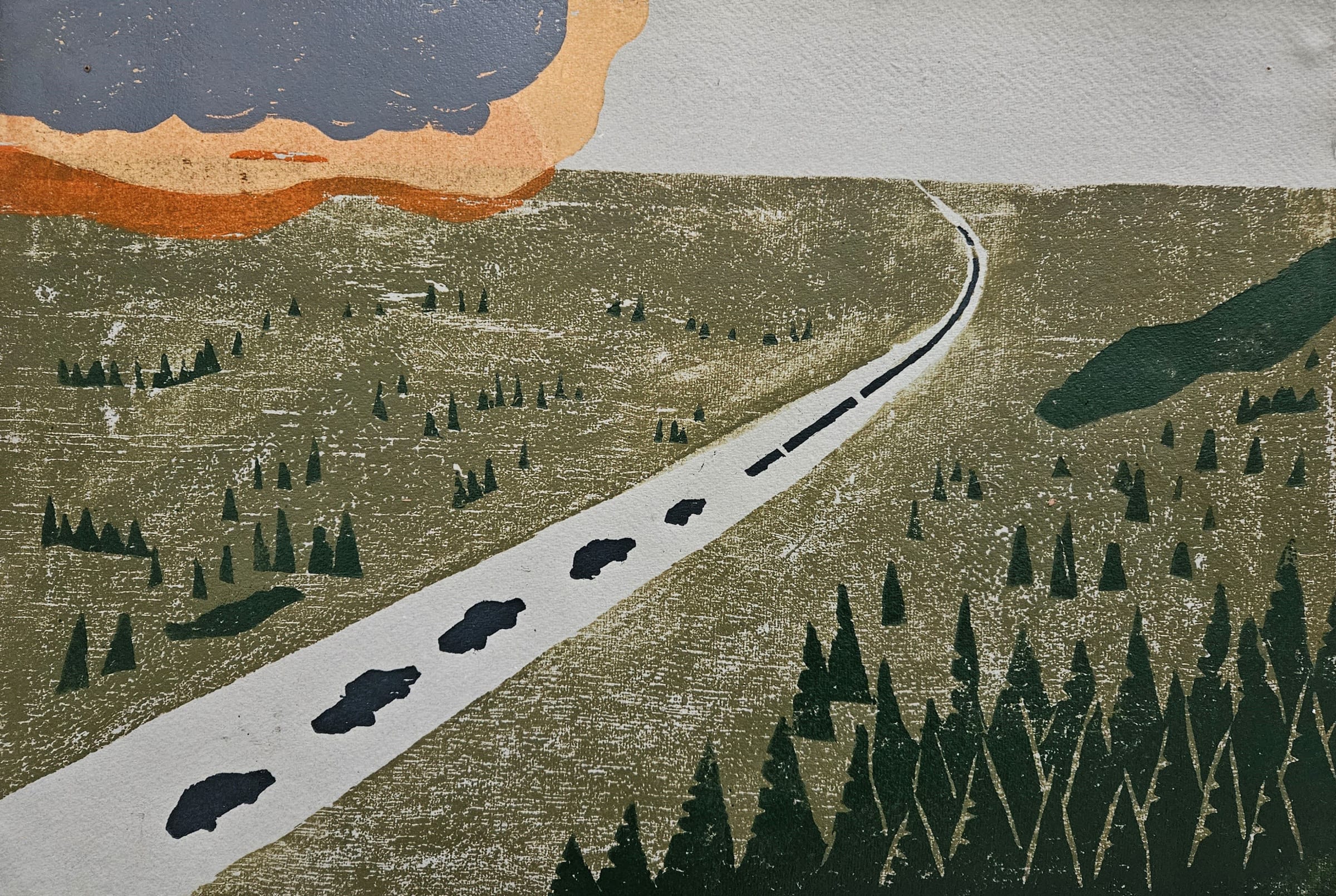Richard Lawrence, The Road Out of Yellowknife, 2024 | Velarde | Contemporary Art Gallery in ...