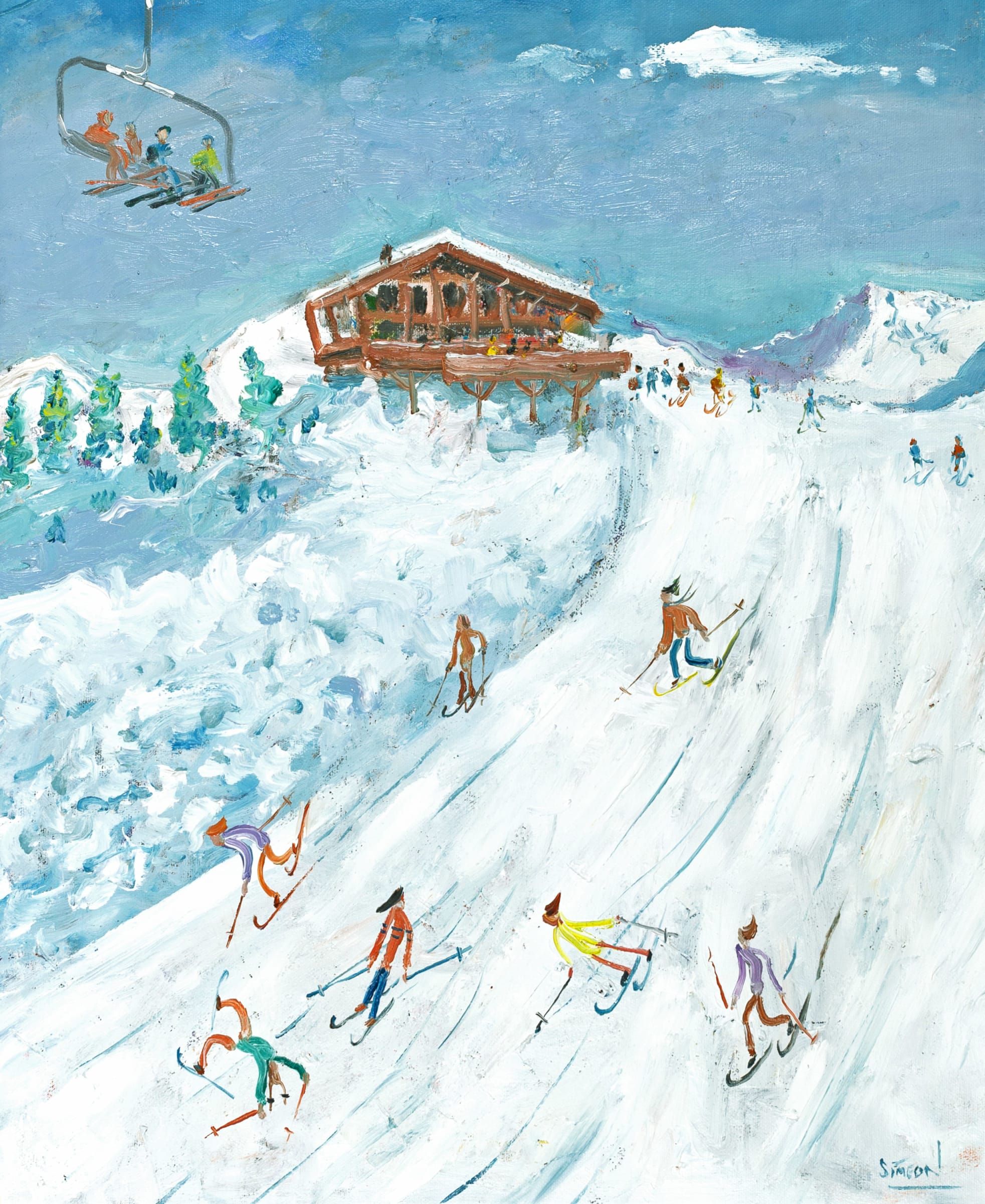 Simeon Stafford, Courchevel Chair Lift | Whitewater Contemporary