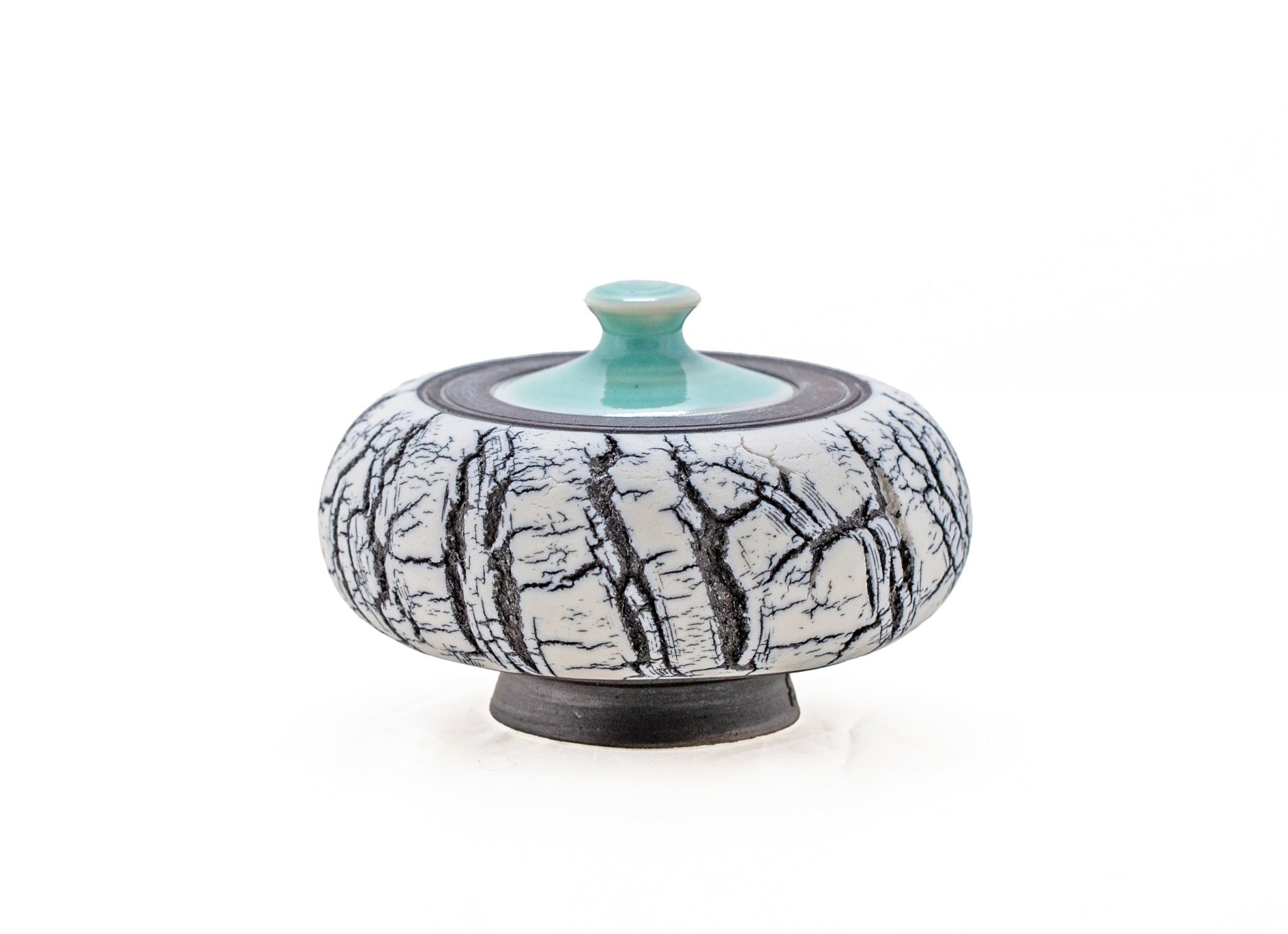 Hugh West, Crackle Glaze Lidded Pot (Celadon) | Whitewater Contemporary ...
