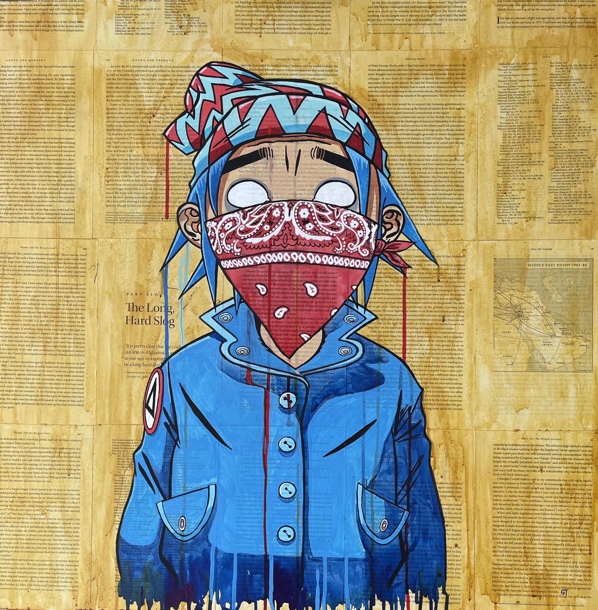 Gary Taylor, 2D - The Long Hard Slog, 2021 | WILDYEARS Gallery