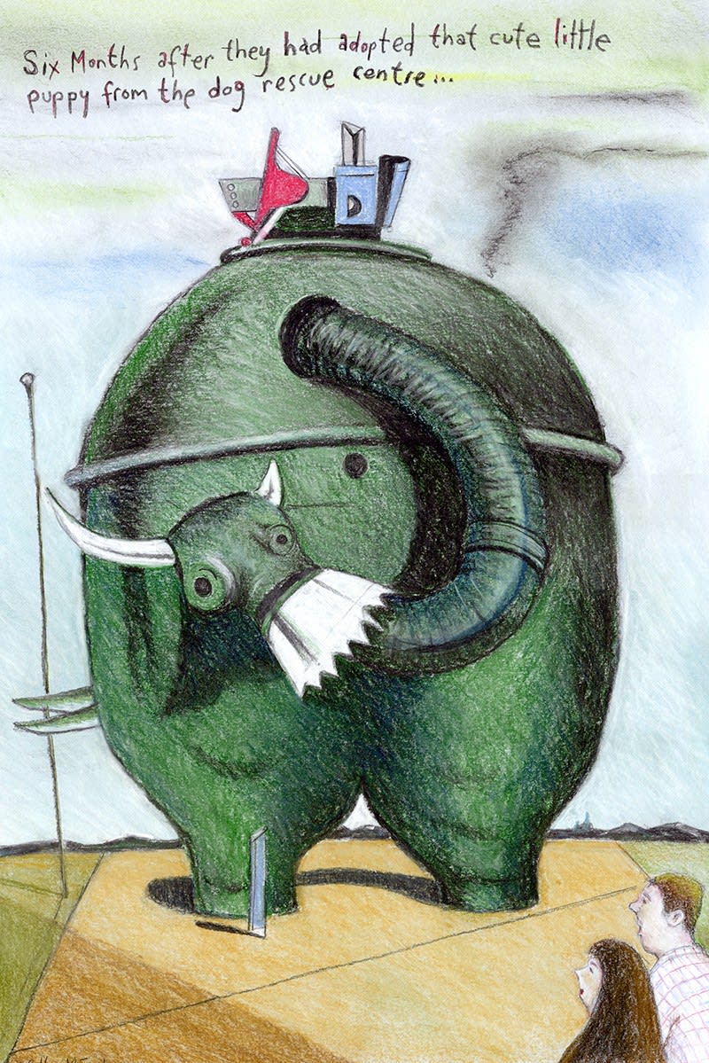 Dr. David Colton, Cute Little Puppy, 2021 | Oil Art Advisory